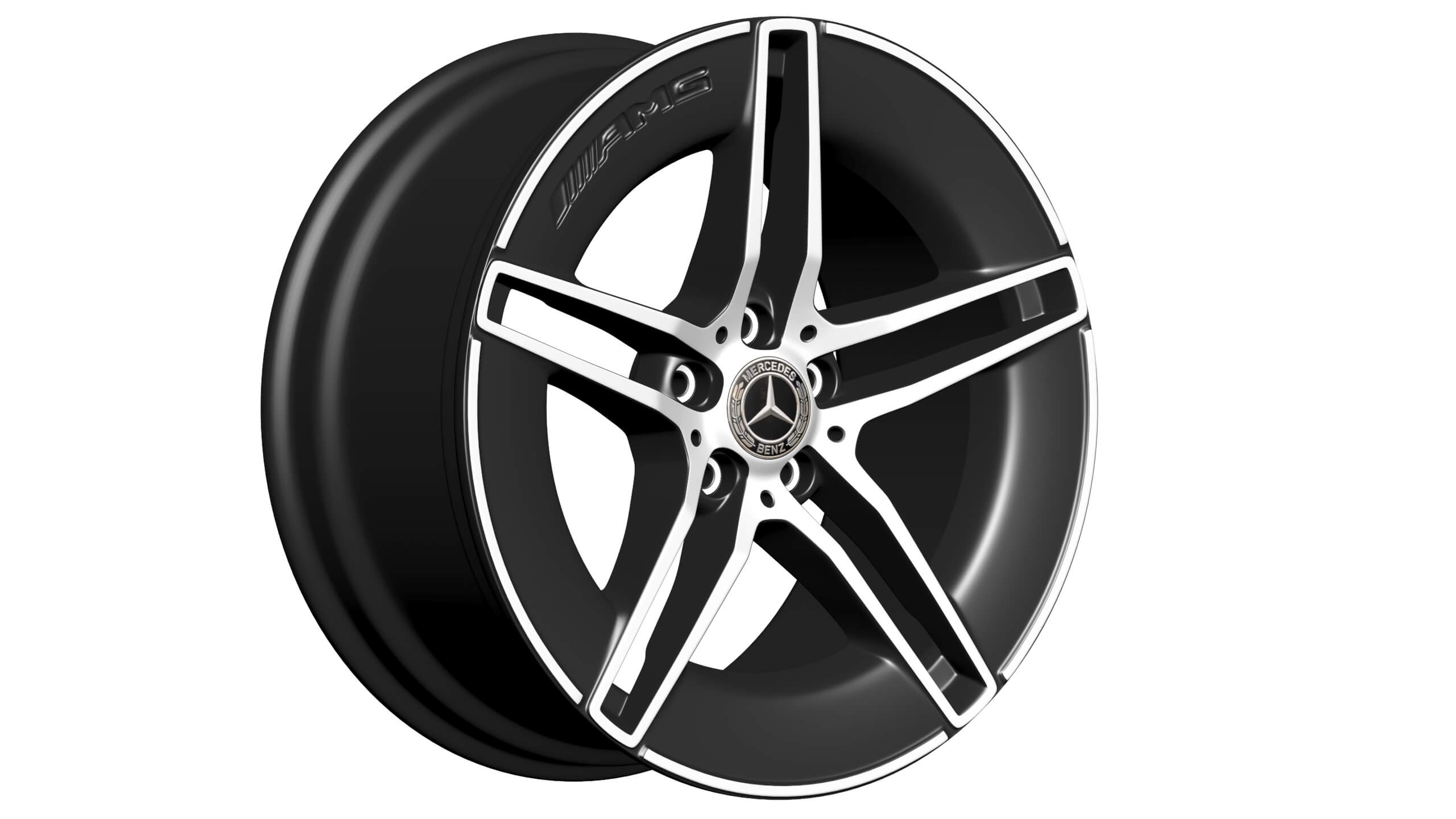 AMG S214 Wheels - 3D Model by bayazoff