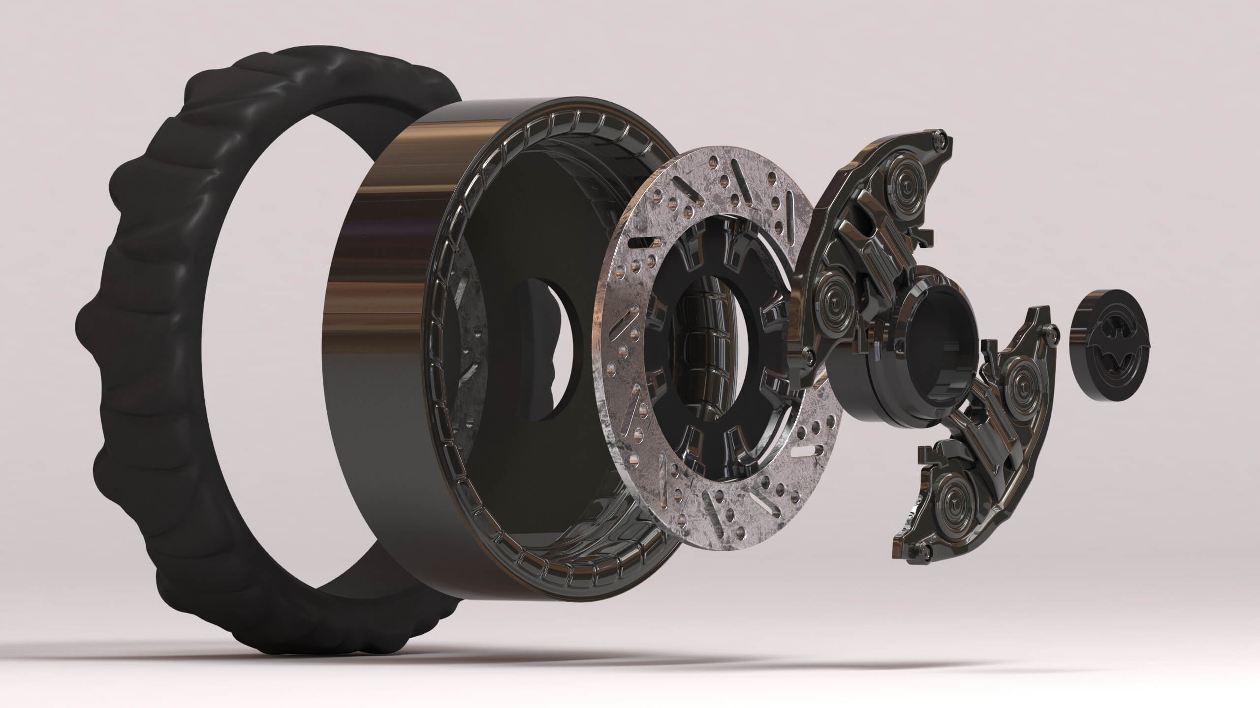 Arkham Knight Batmobile Wheel Printable - 3D Model by bayazoff