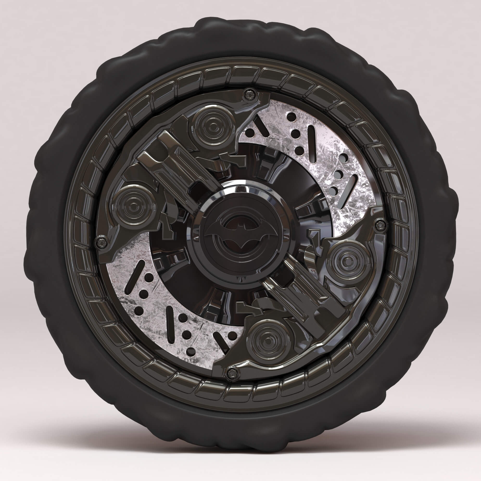 Arkham Knight Batmobile Wheel Printable - 3D Model by bayazoff