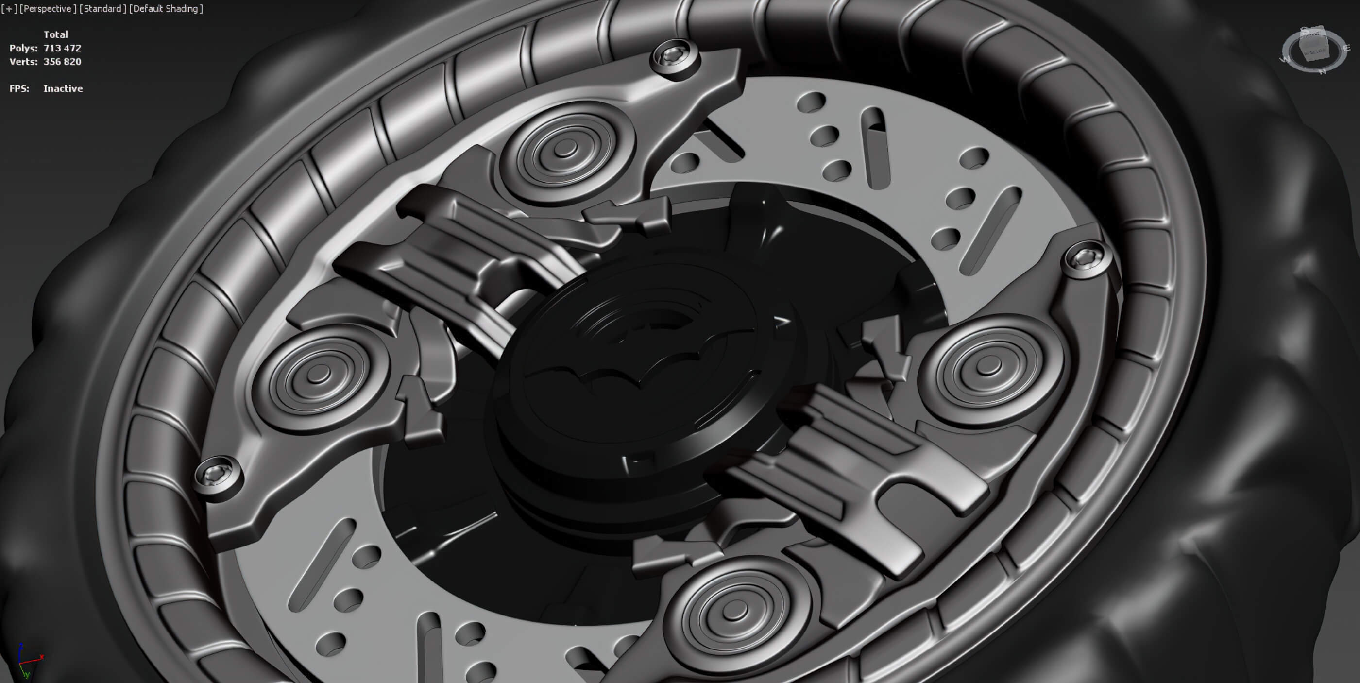 Arkham Knight Batmobile Wheel Printable - 3D Model by bayazoff