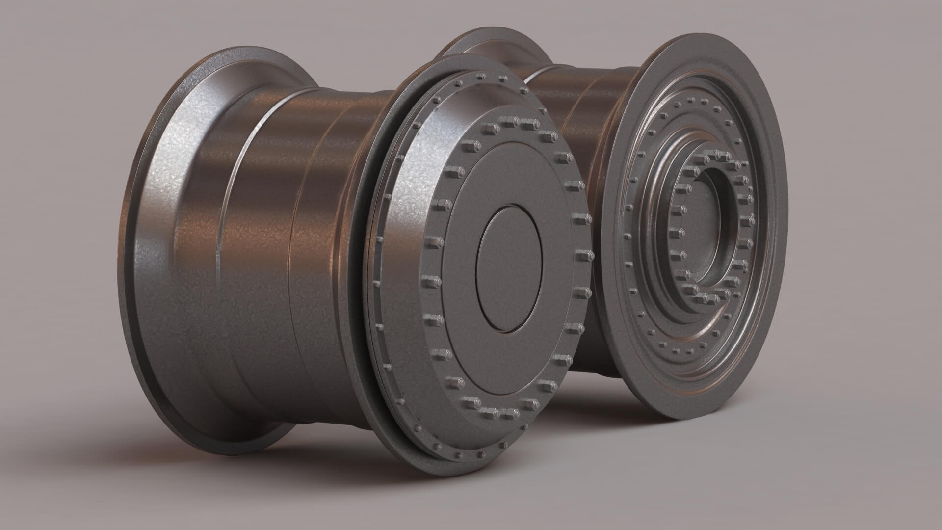 Batmobile 2022 Rims Front and Rear - 3D Model by bayazoff