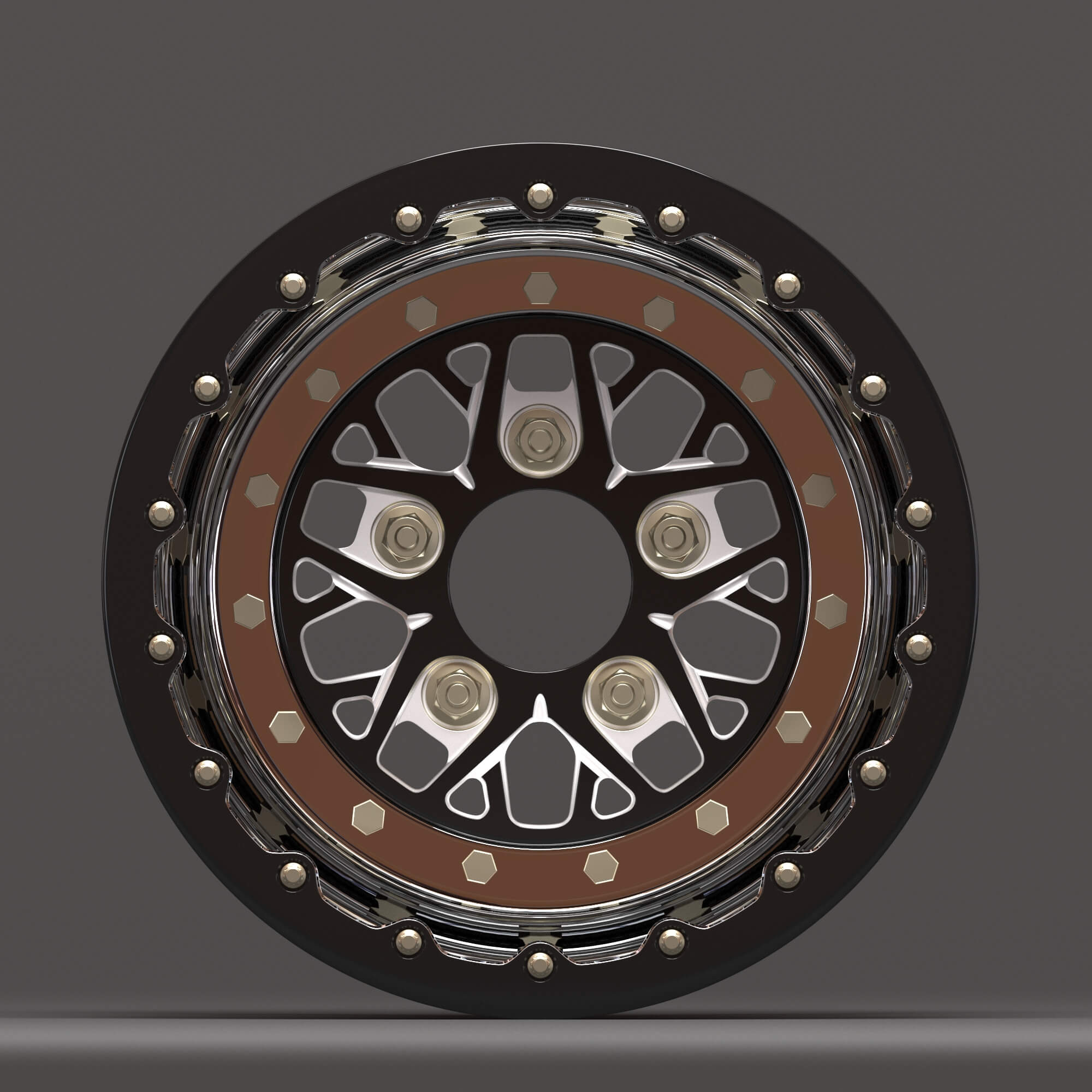 Billet Specialties Comp 8 Four Variants - 3D Model by bayazoff