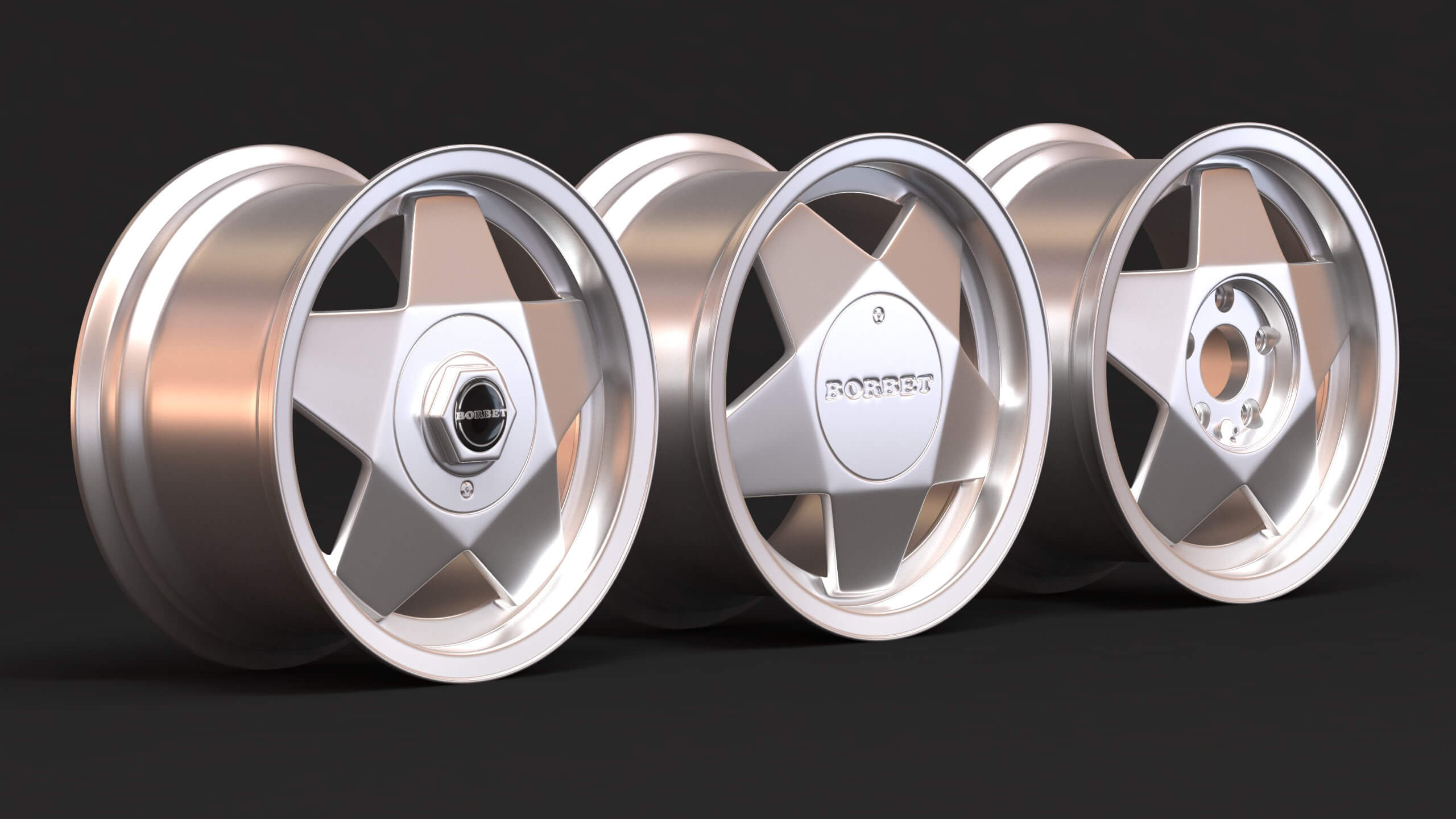 Borbet a Rim 3 Versions - 3D Model by bayazoff