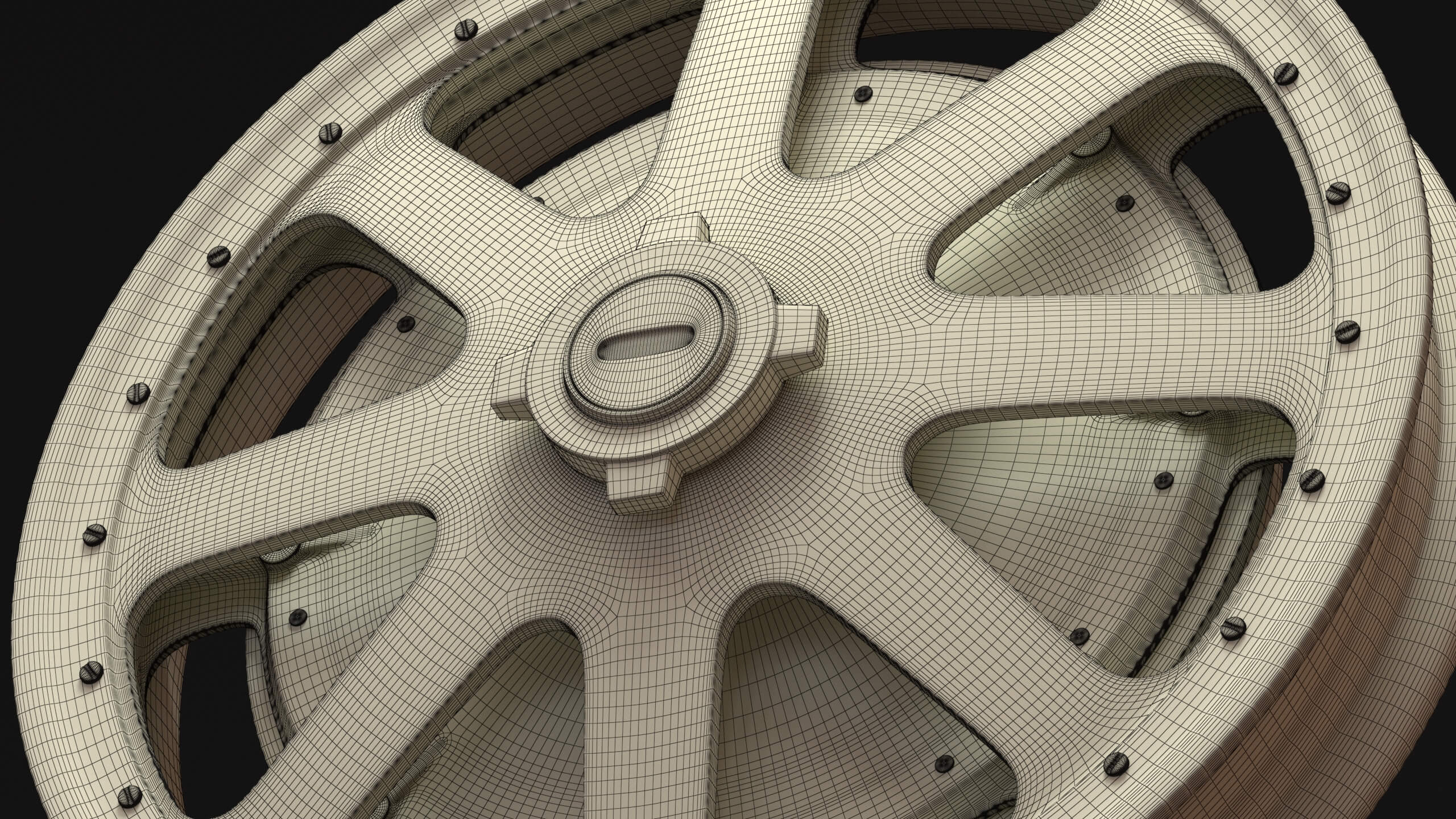 Bugatti Type 35 Rim - 3D Print Model by bayazoff