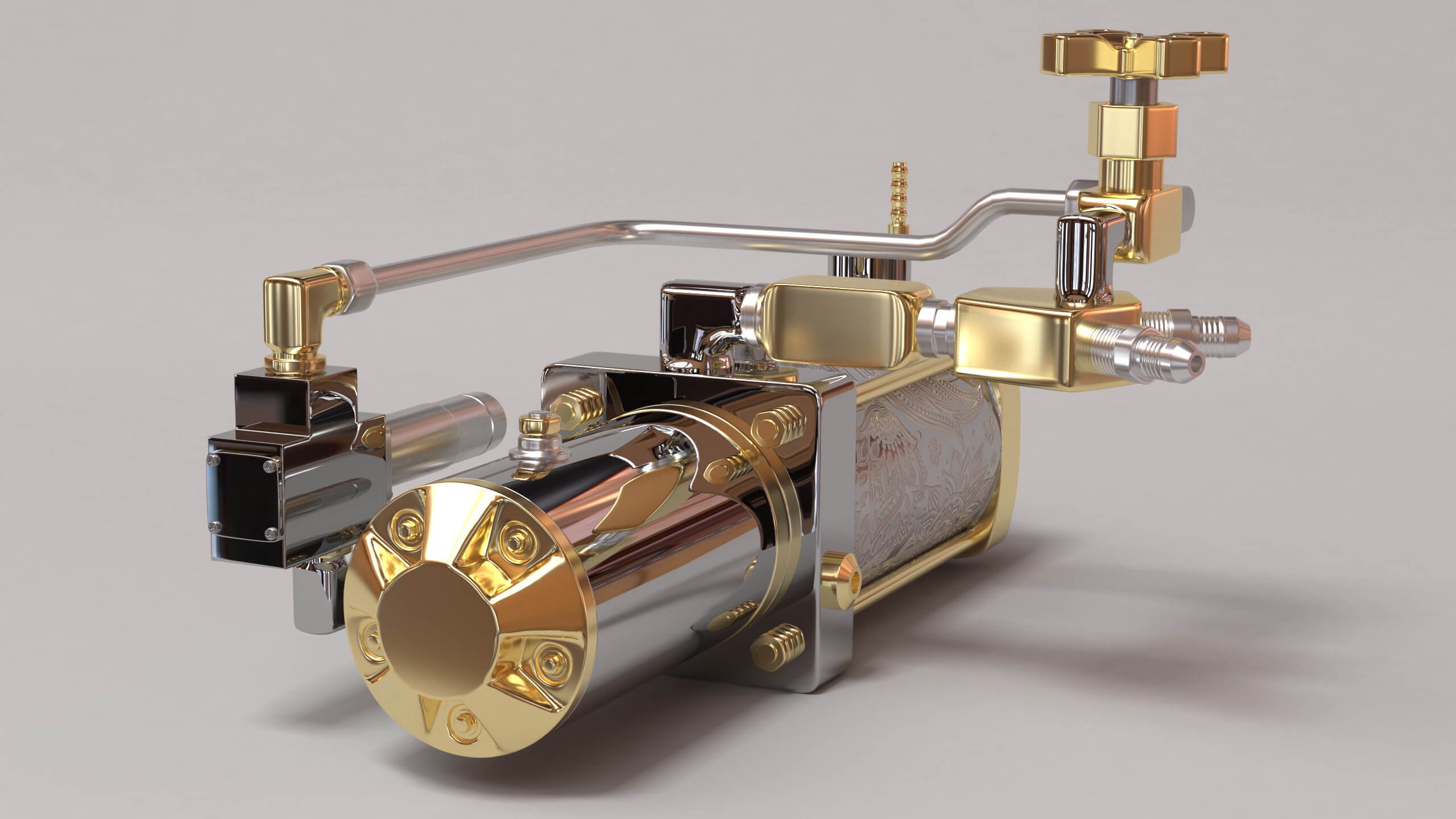 Car Hydraulic Pump - 3D Model by bayazoff