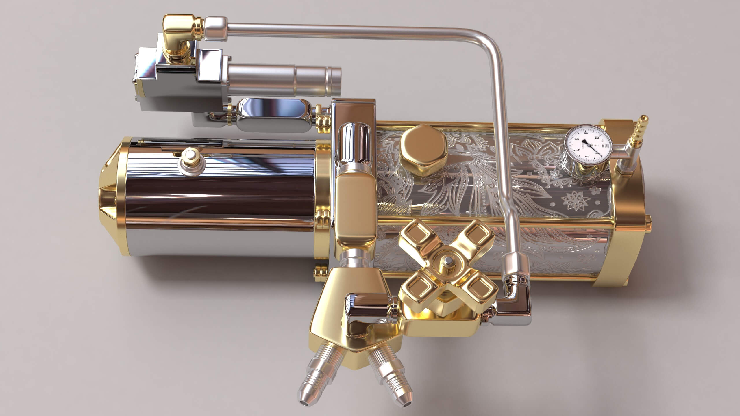 Car Hydraulic Pump - 3D Model by bayazoff