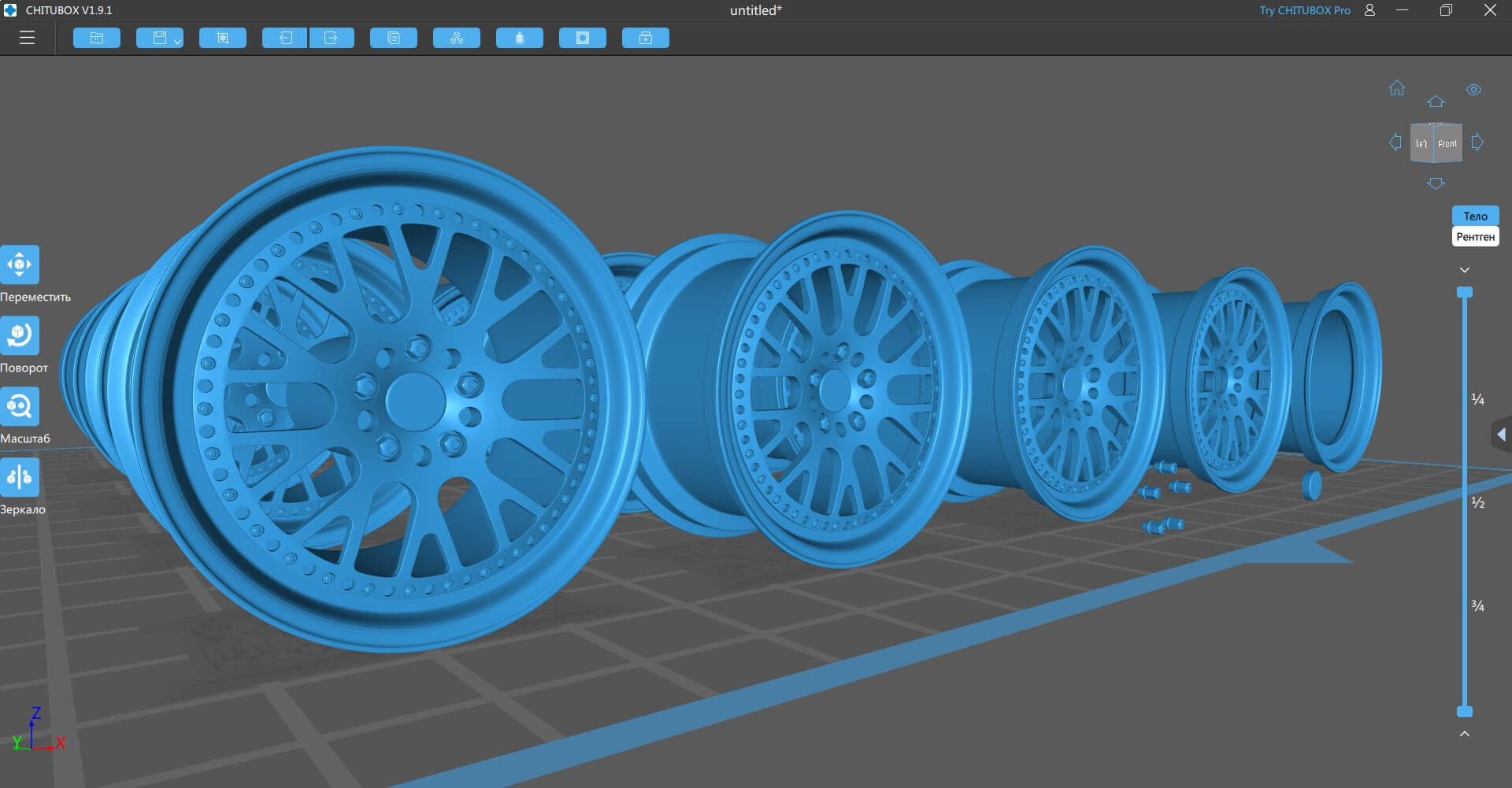 CCW Classic Rim Printable - 3D Model by bayazoff