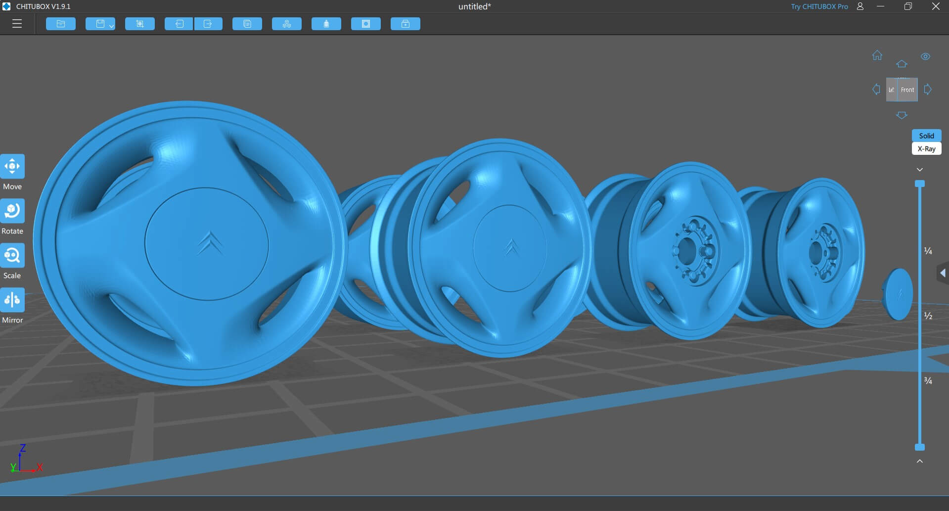 Citroen ZX Wheels - 3D Model by bayazoff