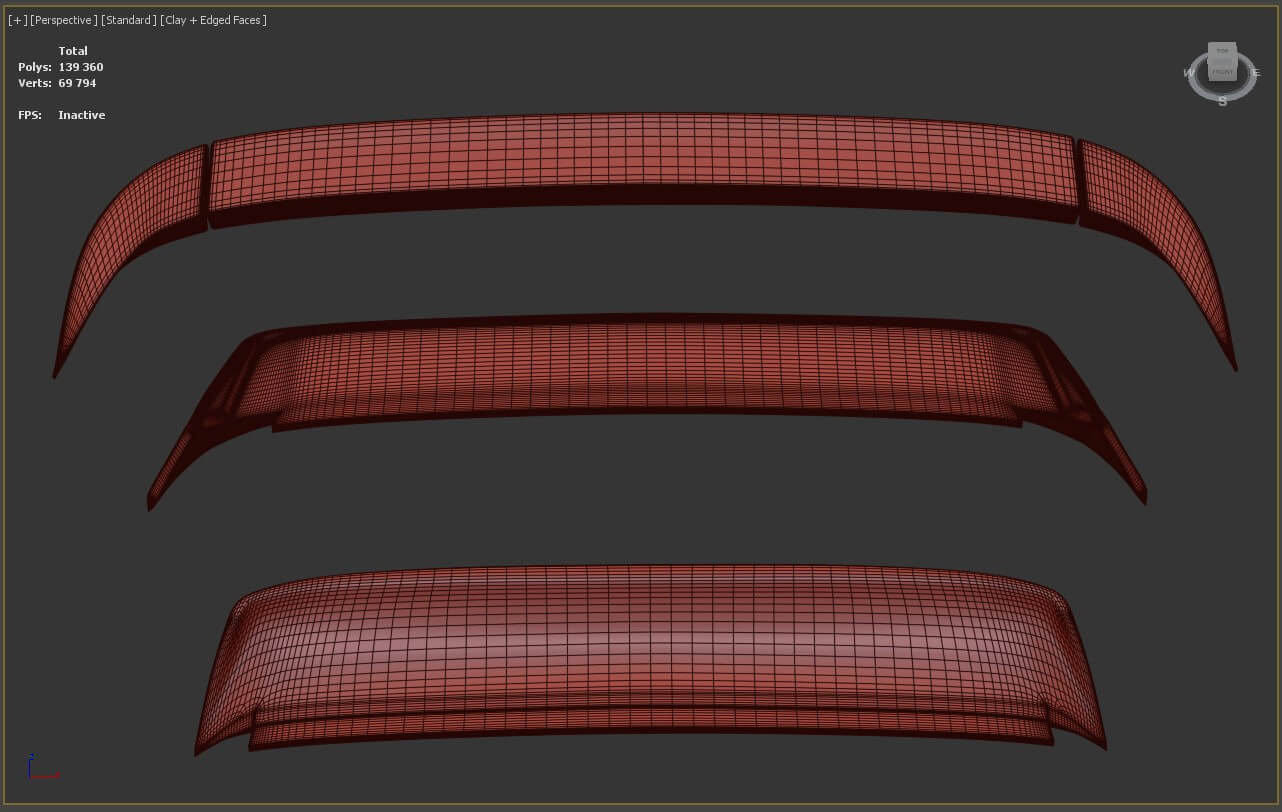 Civic EG6 Rear Spoilers Kit - 3D Model by bayazoff