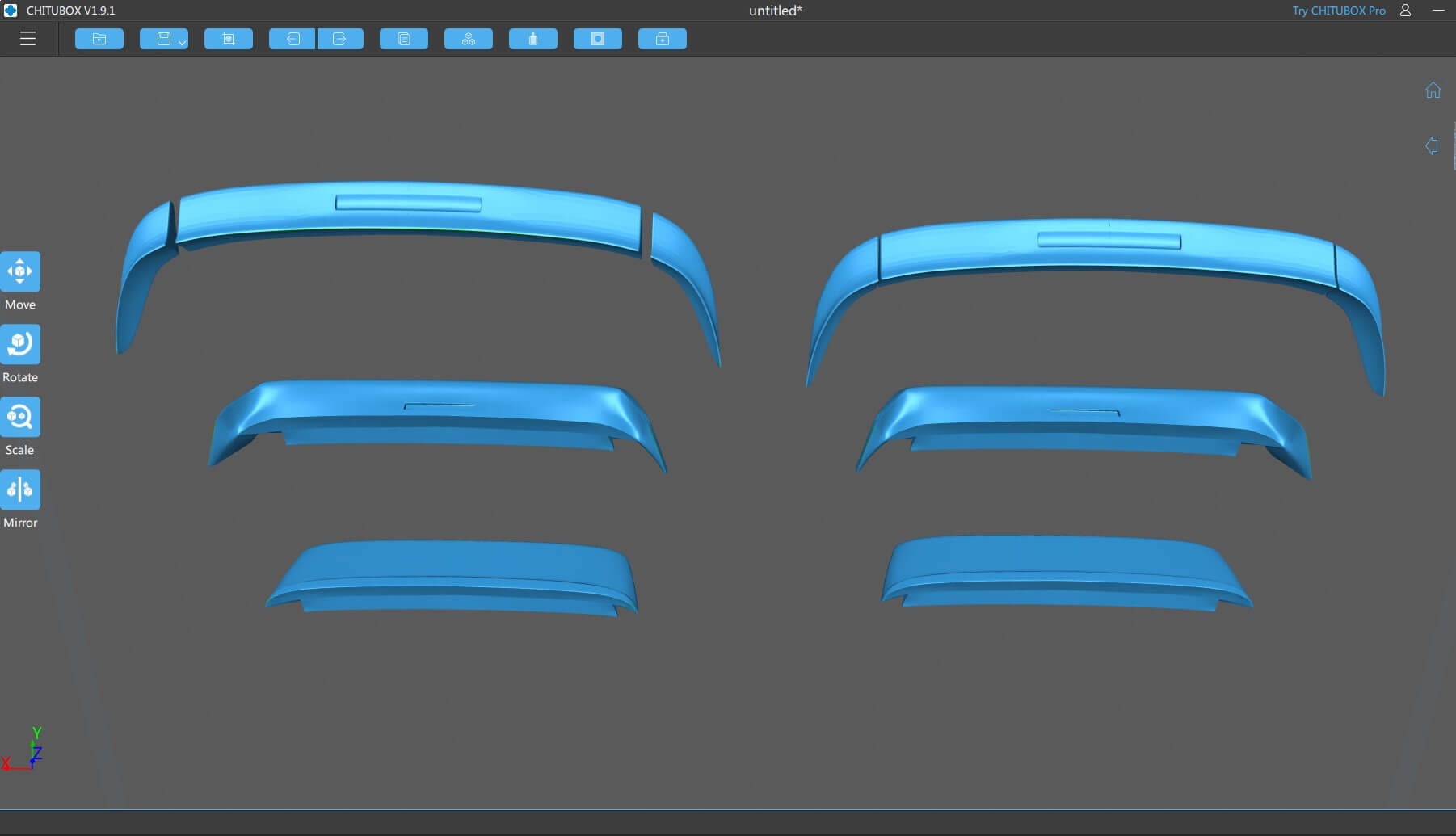 Civic EG6 Rear Spoilers Kit - 3D Model by bayazoff