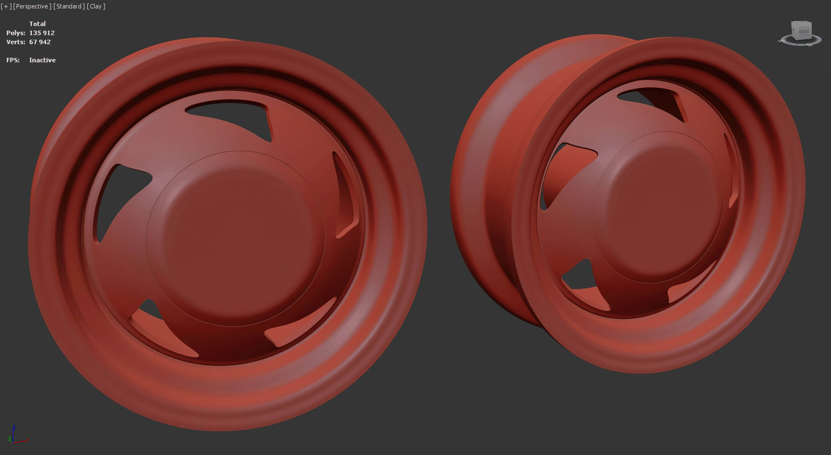 Classic American Racing Rim - 3D Model by bayazoff