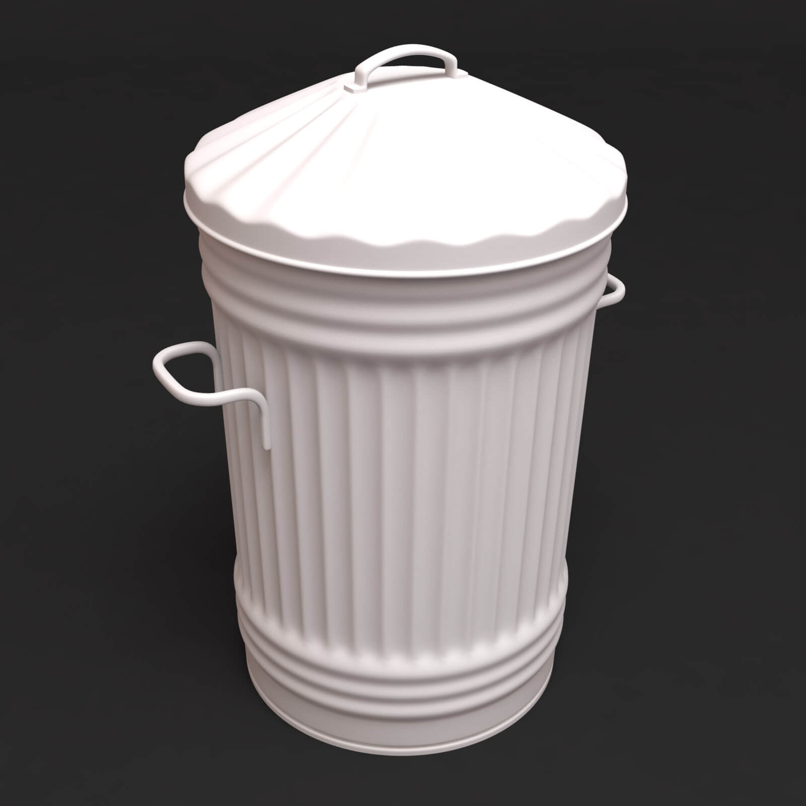 Classic Trash Bin Printable - 3D Model by bayazoff