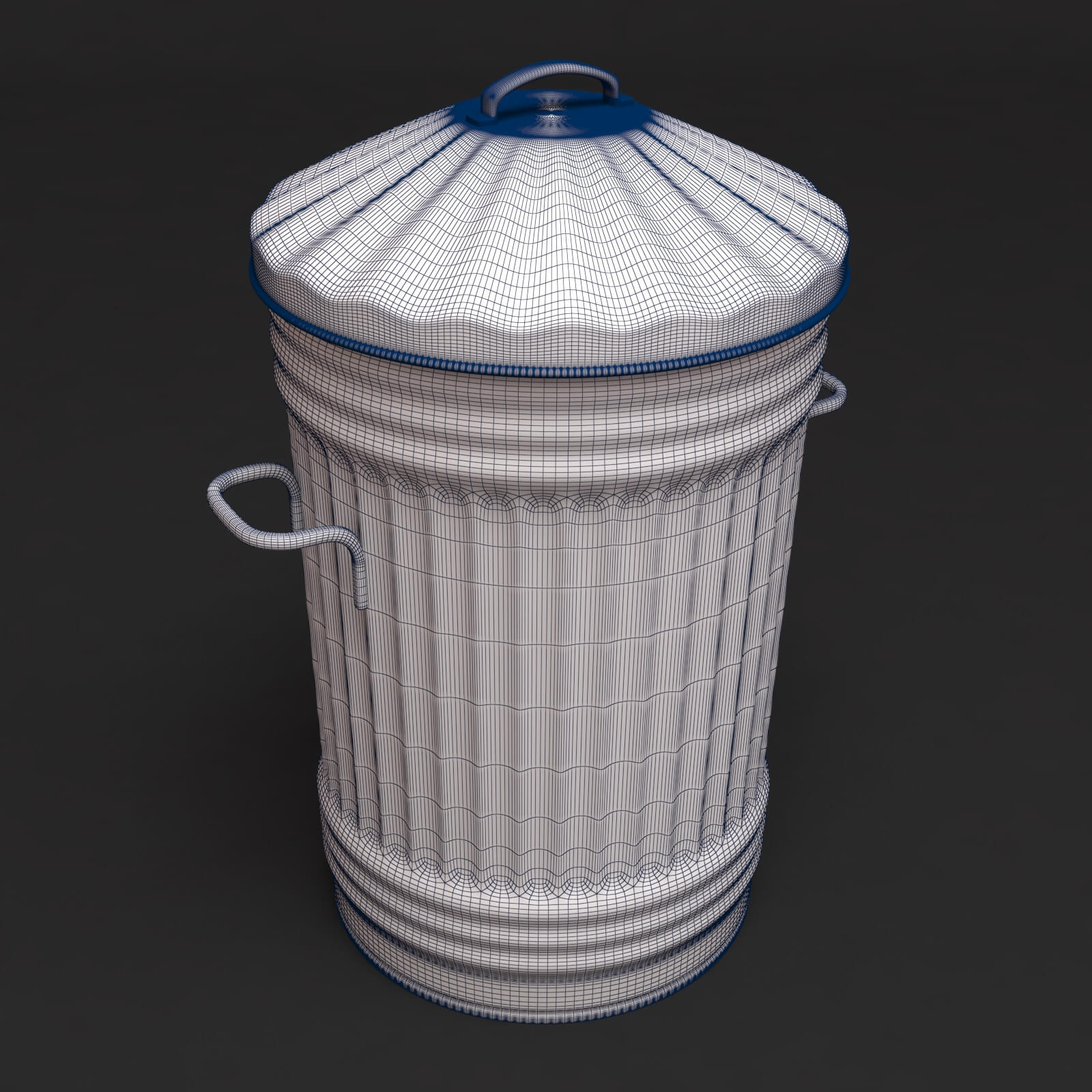 Classic Trash Bin Printable - 3D Model by bayazoff