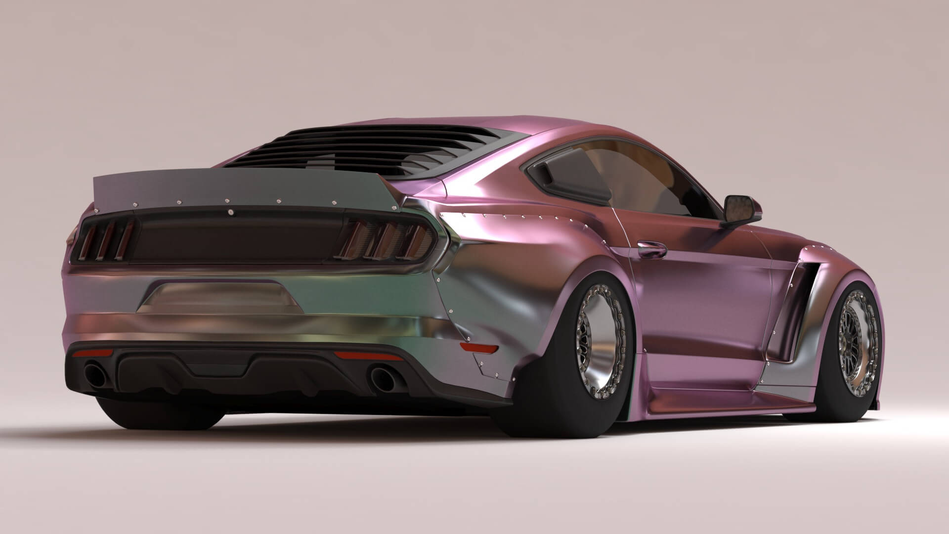 Clinched Flares 2015 Mustang Body Kit - 3D Model by bayazoff