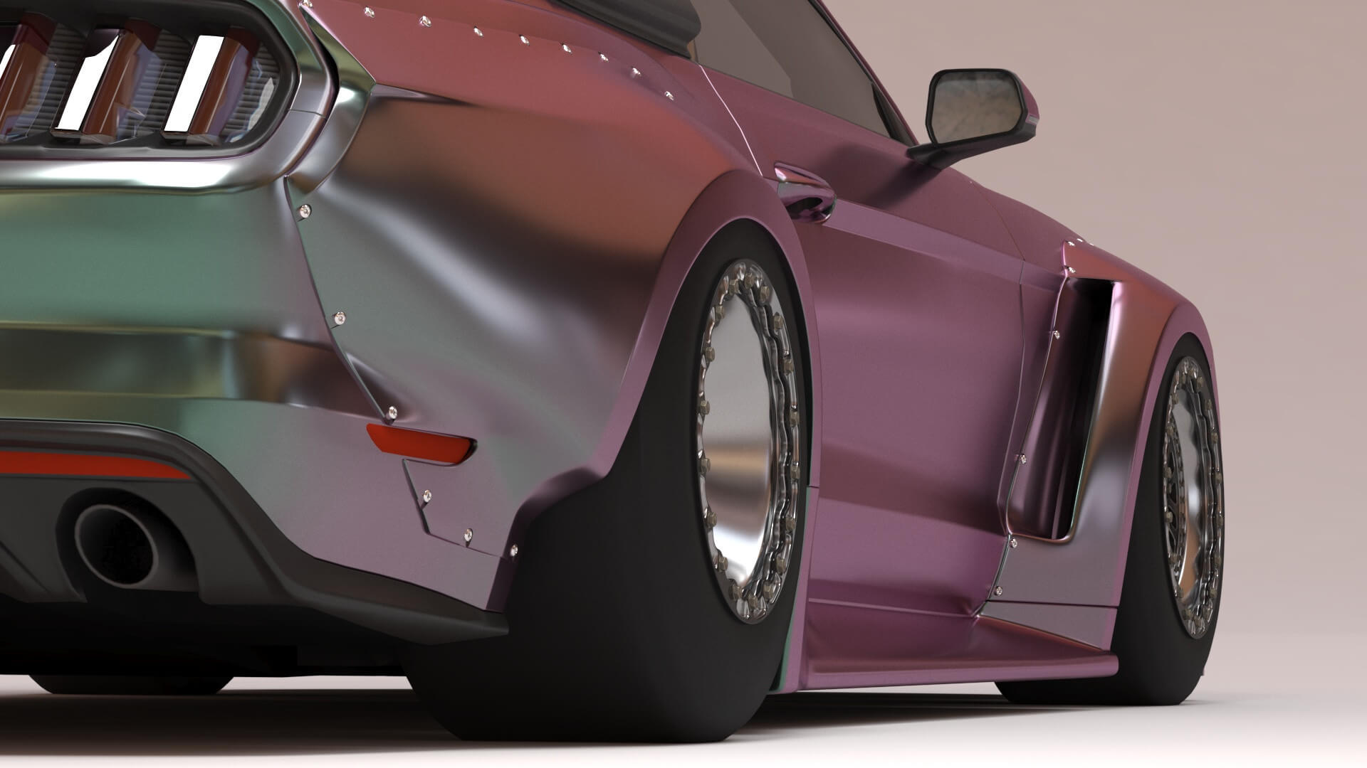 Clinched Flares 2015 Mustang Body Kit - 3D Model by bayazoff