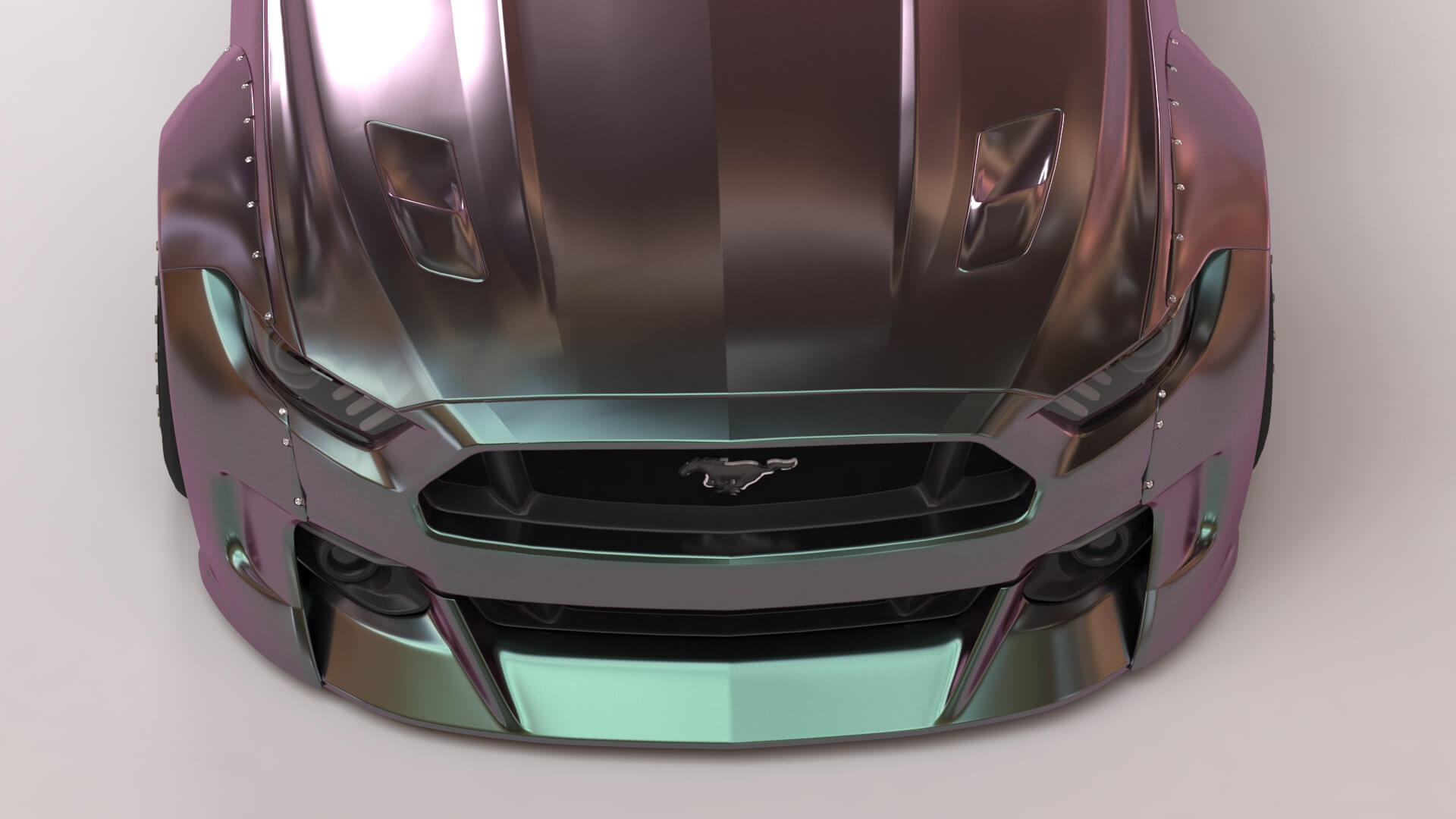 Clinched Flares 2015 Mustang Body Kit - 3D Model by bayazoff