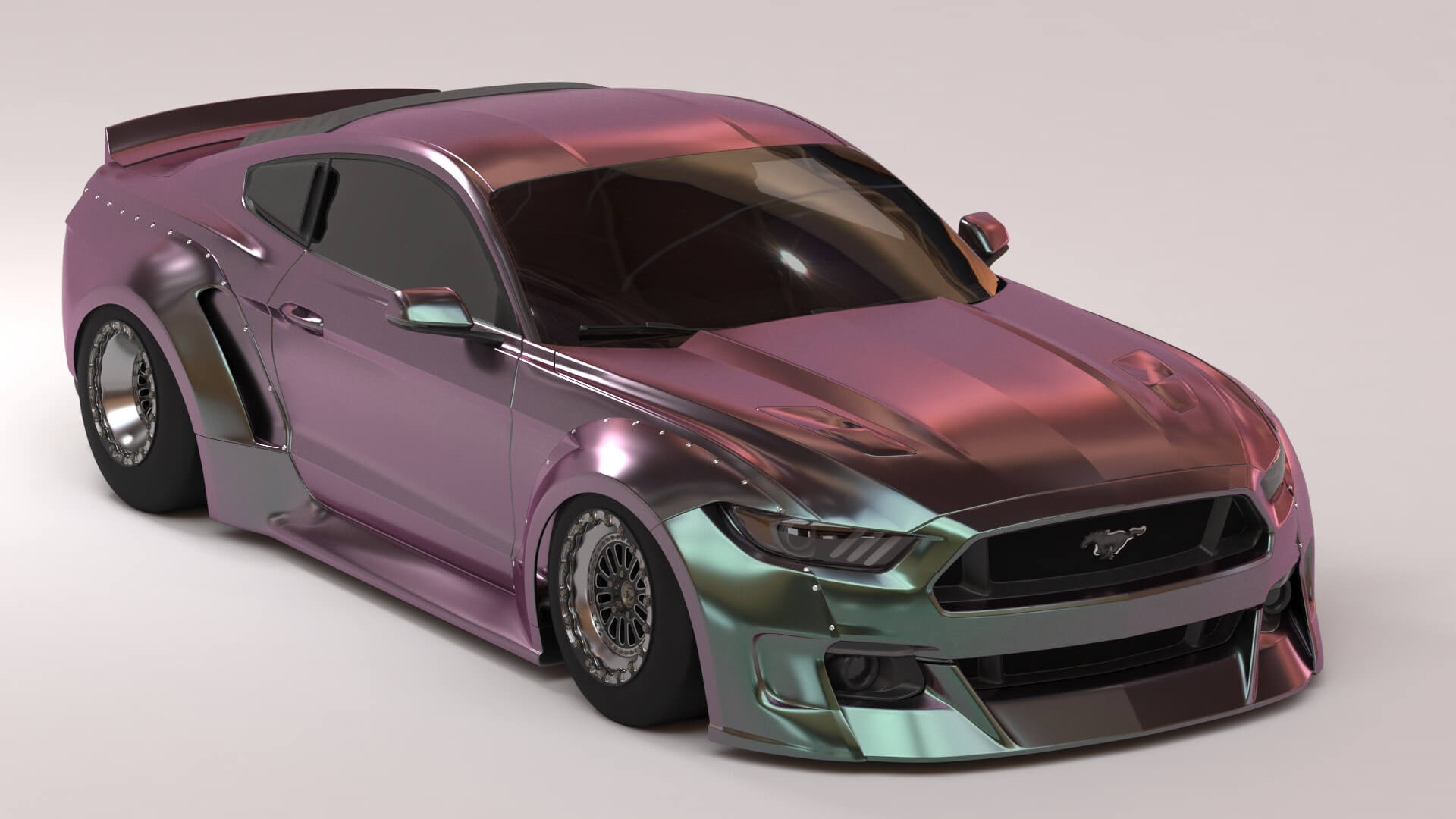 Clinched Flares 2015 Mustang Body Kit - 3D Model by bayazoff