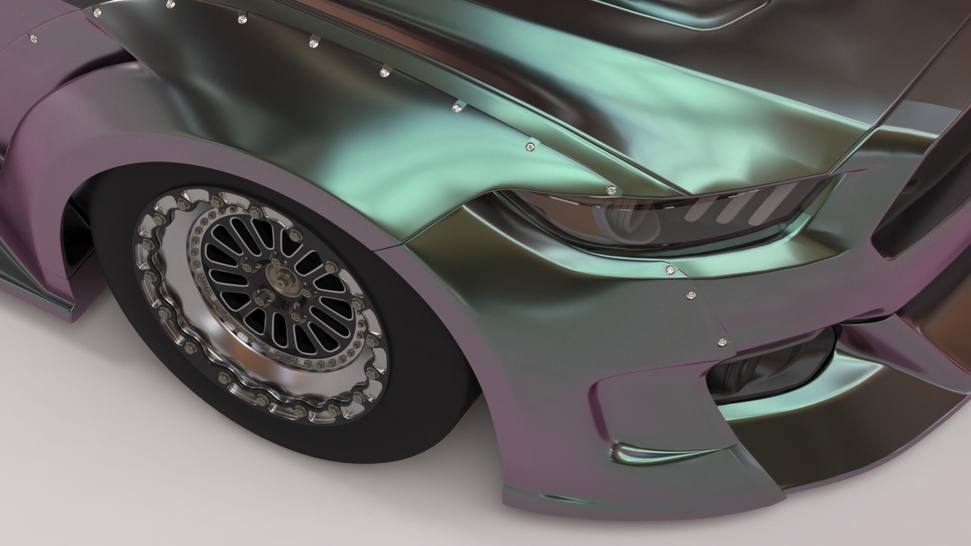 Clinched Flares 2015 Mustang Body Kit - 3D Model by bayazoff