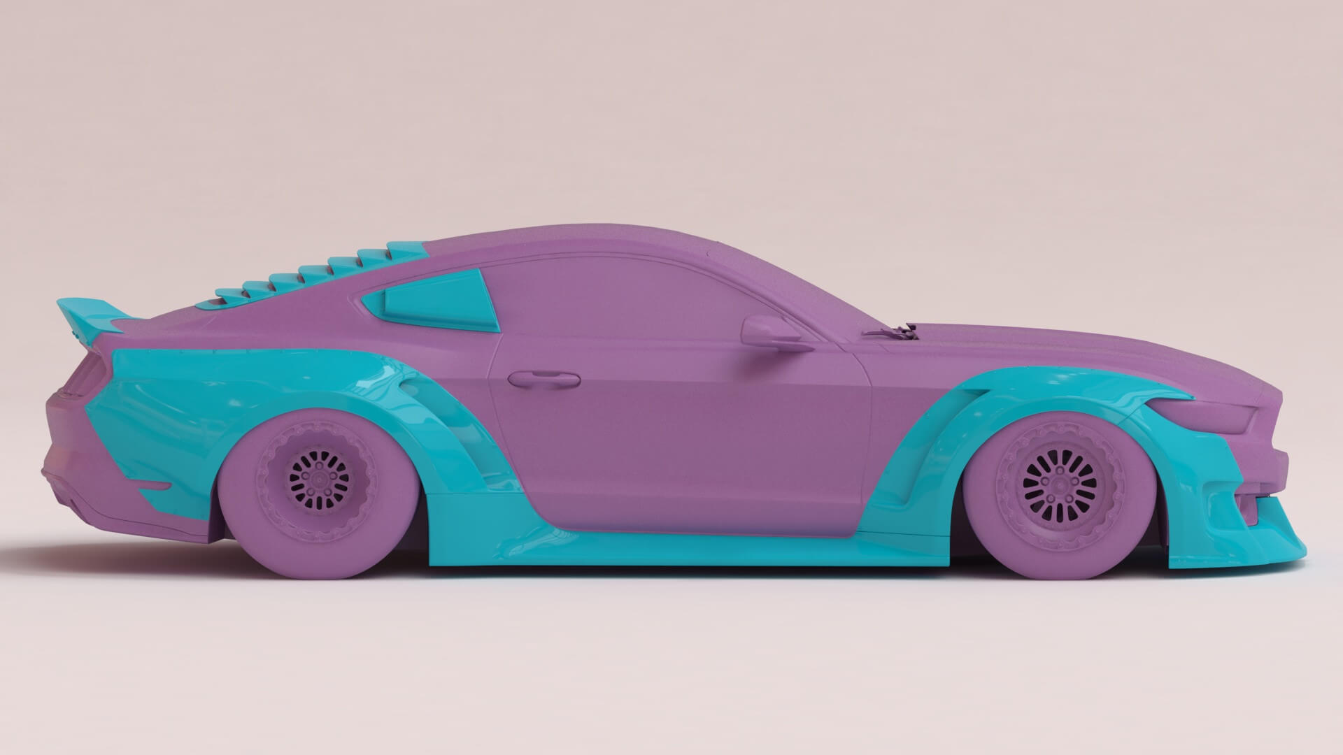 Clinched Flares 2015 Mustang Body Kit - 3D Model by bayazoff