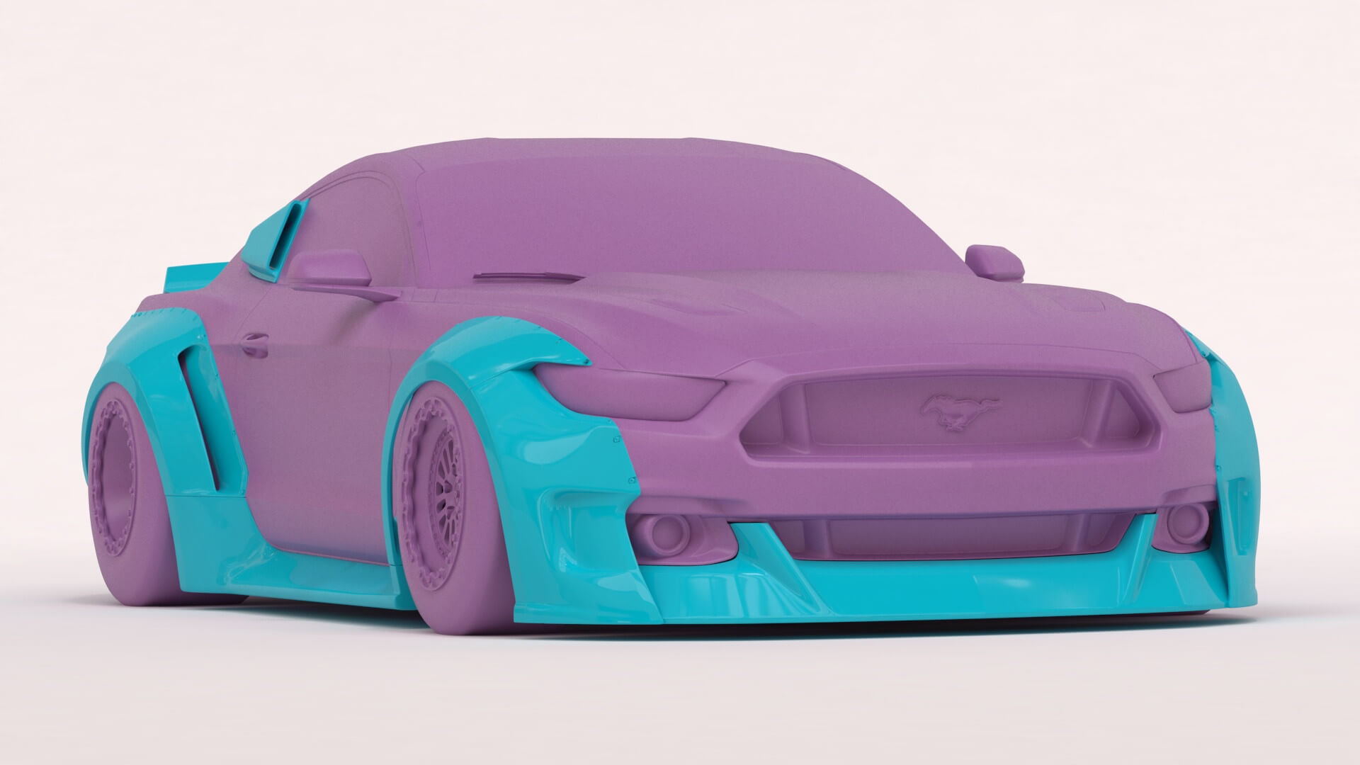 Clinched Flares 2015 Mustang Body Kit - 3D Model by bayazoff