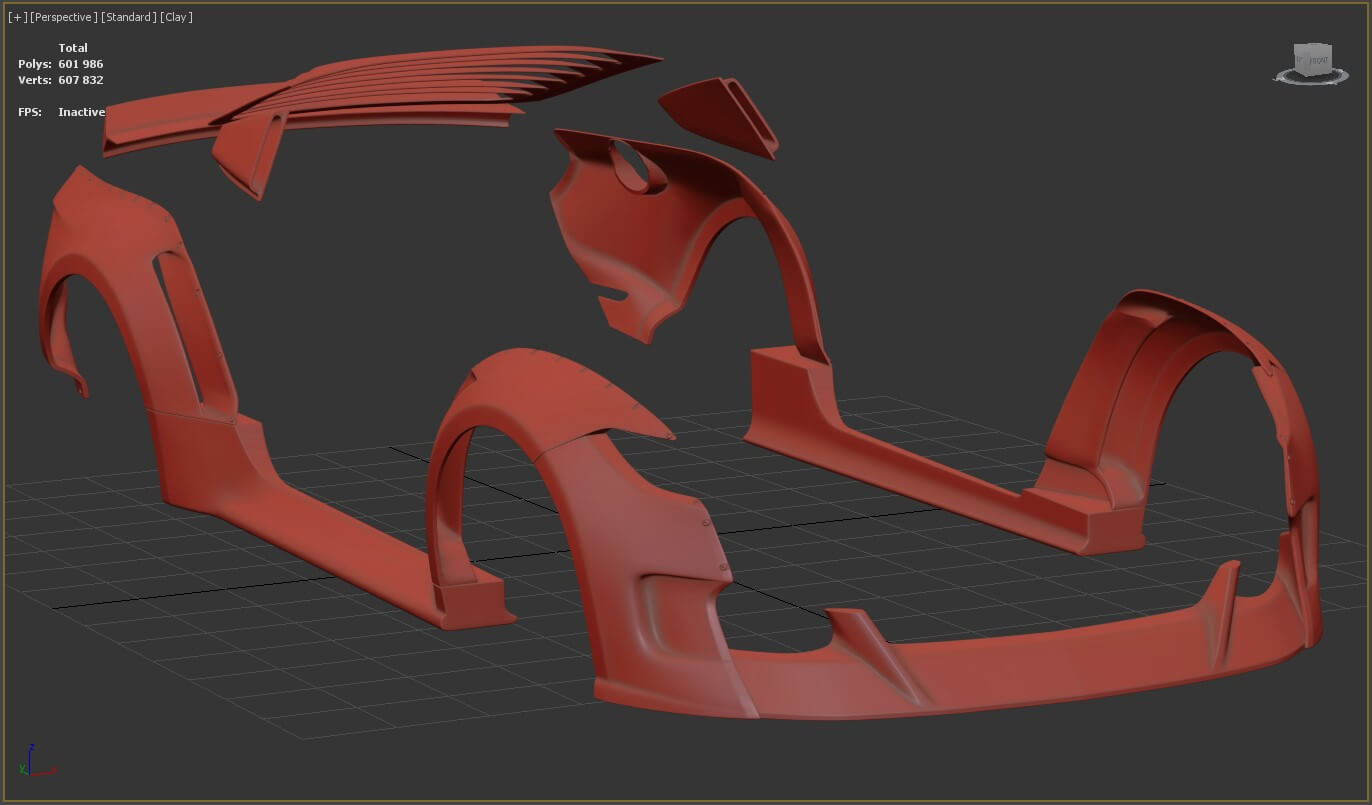 Clinched Flares 2015 Mustang Body Kit - 3D Model by bayazoff