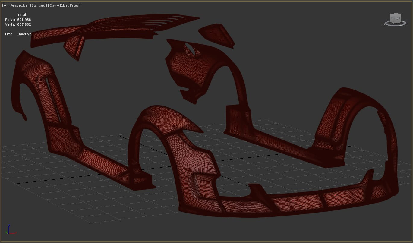 Clinched Flares 2015 Mustang Body Kit - 3D Model by bayazoff