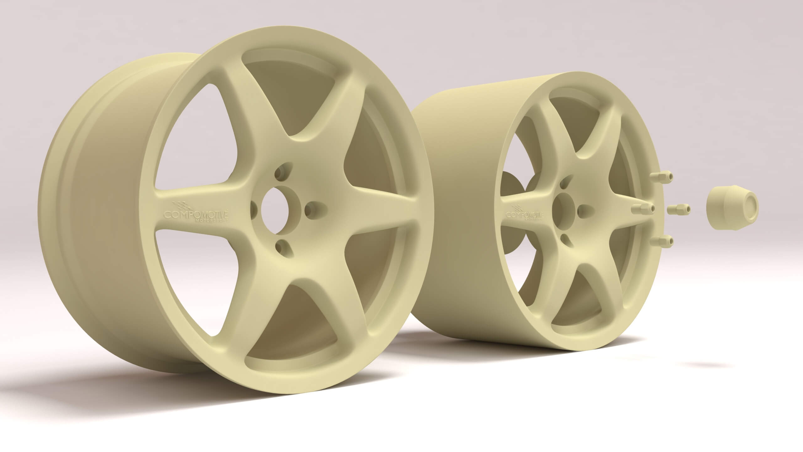 Compomotive MO6 Printable Rim Three Versions - 3D Print Model by bayazoff