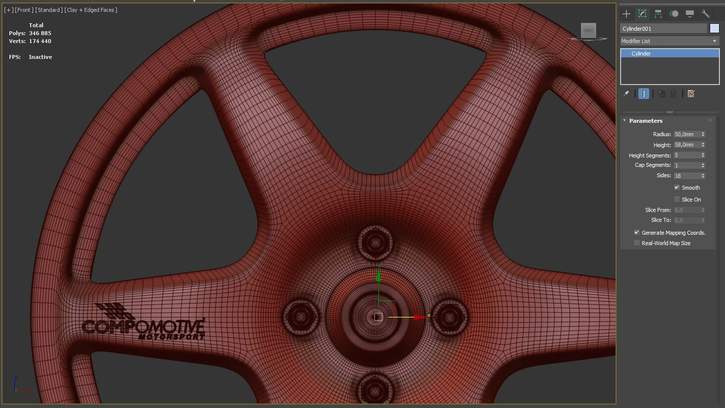 Compomotive MO6 Printable Rim Three Versions - 3D Model by bayazoff