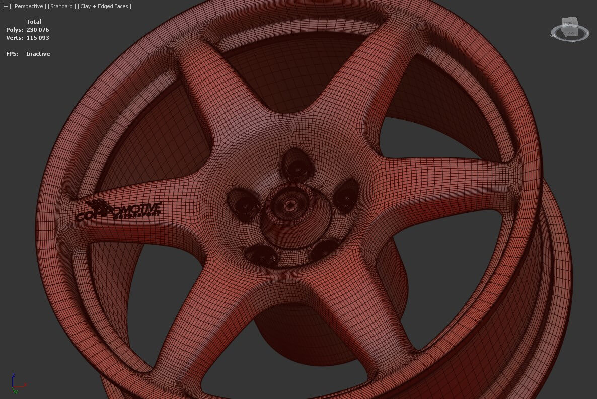 Compomotive MO6 Printable Rim Three Versions - 3D Model by bayazoff