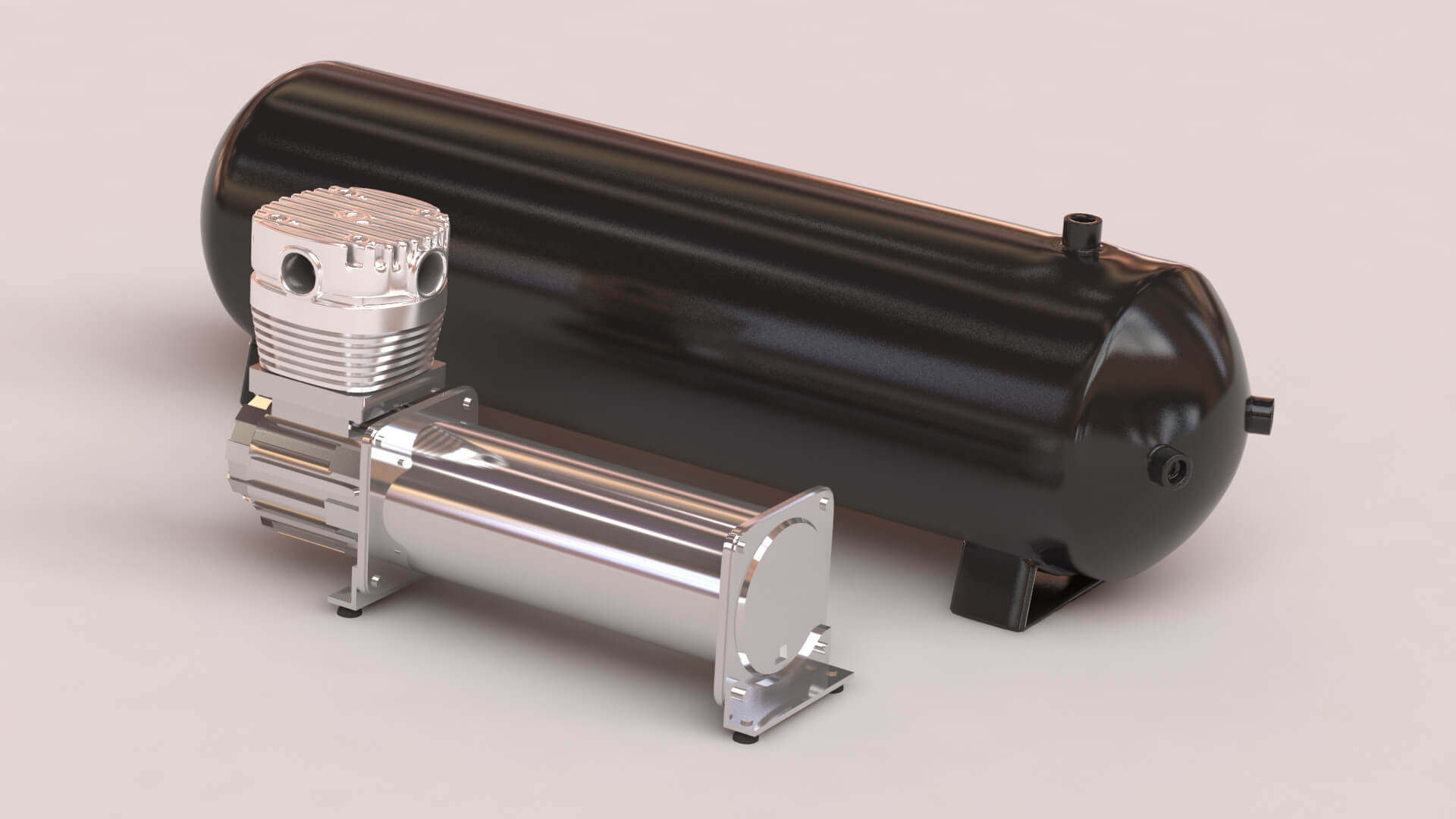Compressor Printable Plus Air Tank - 3D Model by bayazoff