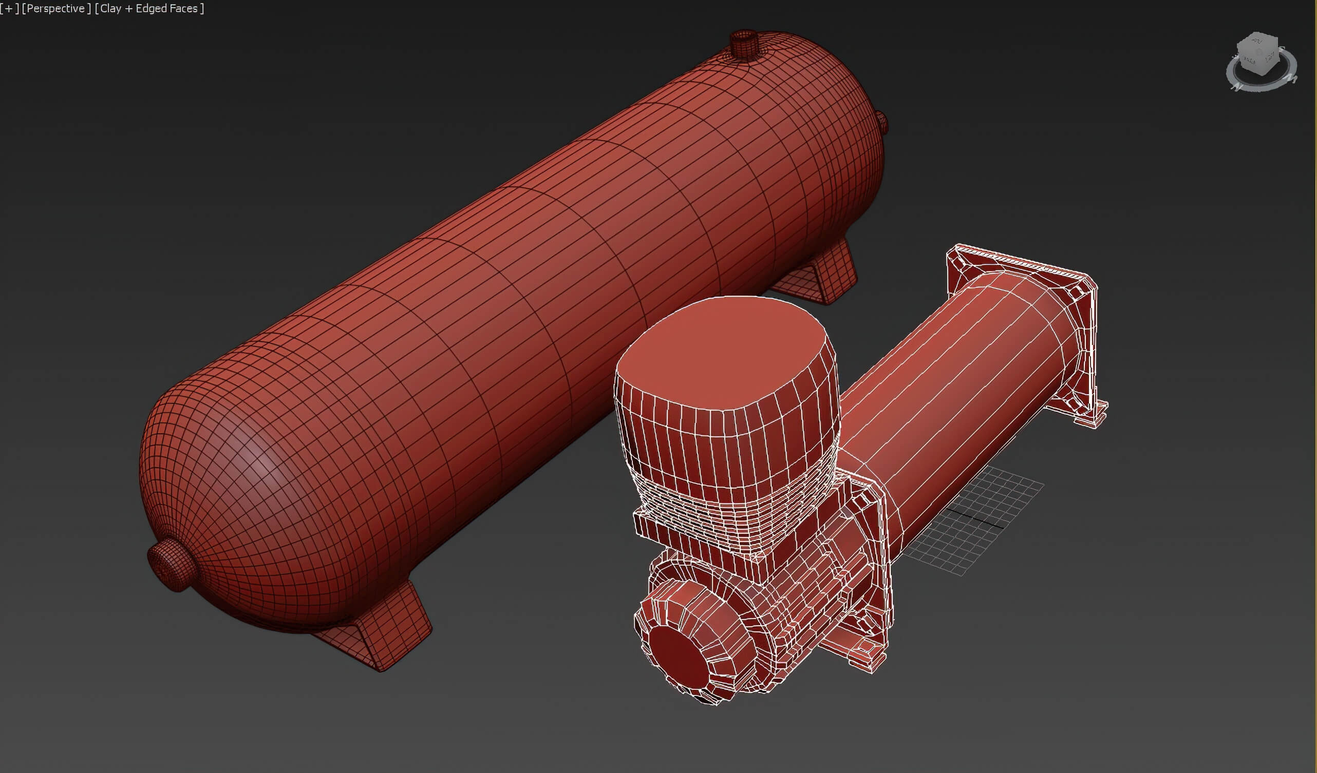 Compressor Printable Plus Air Tank - 3D Model by bayazoff
