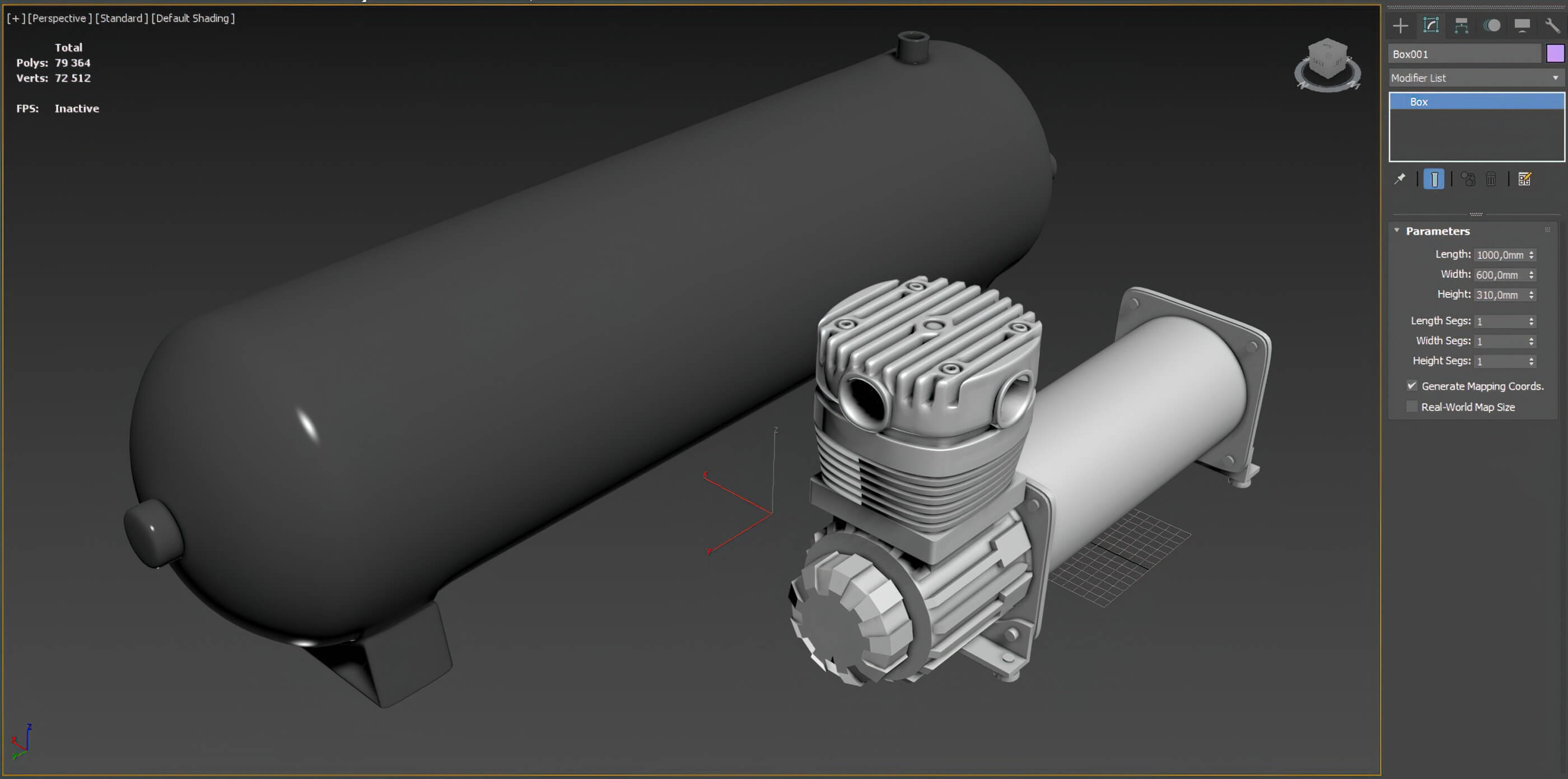 Compressor Printable Plus Air Tank - 3D Model by bayazoff