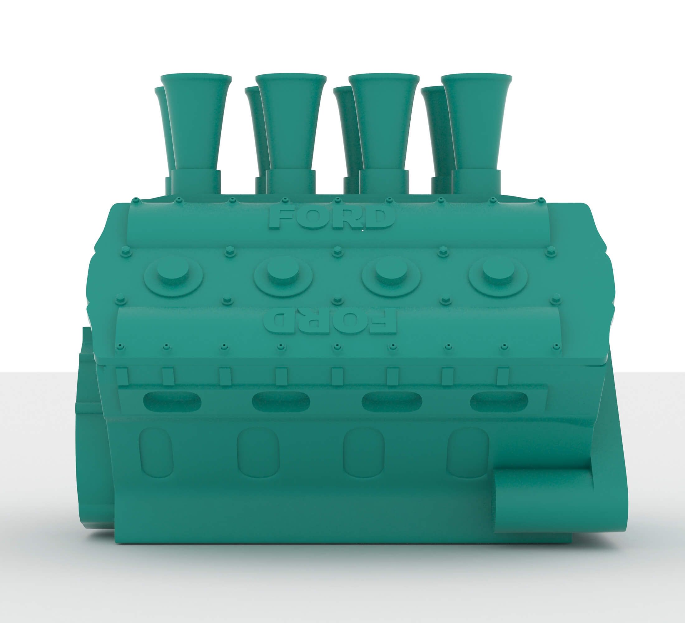 Cosworth V8 Engine 2 Lables Printable - 3D Model by bayazoff