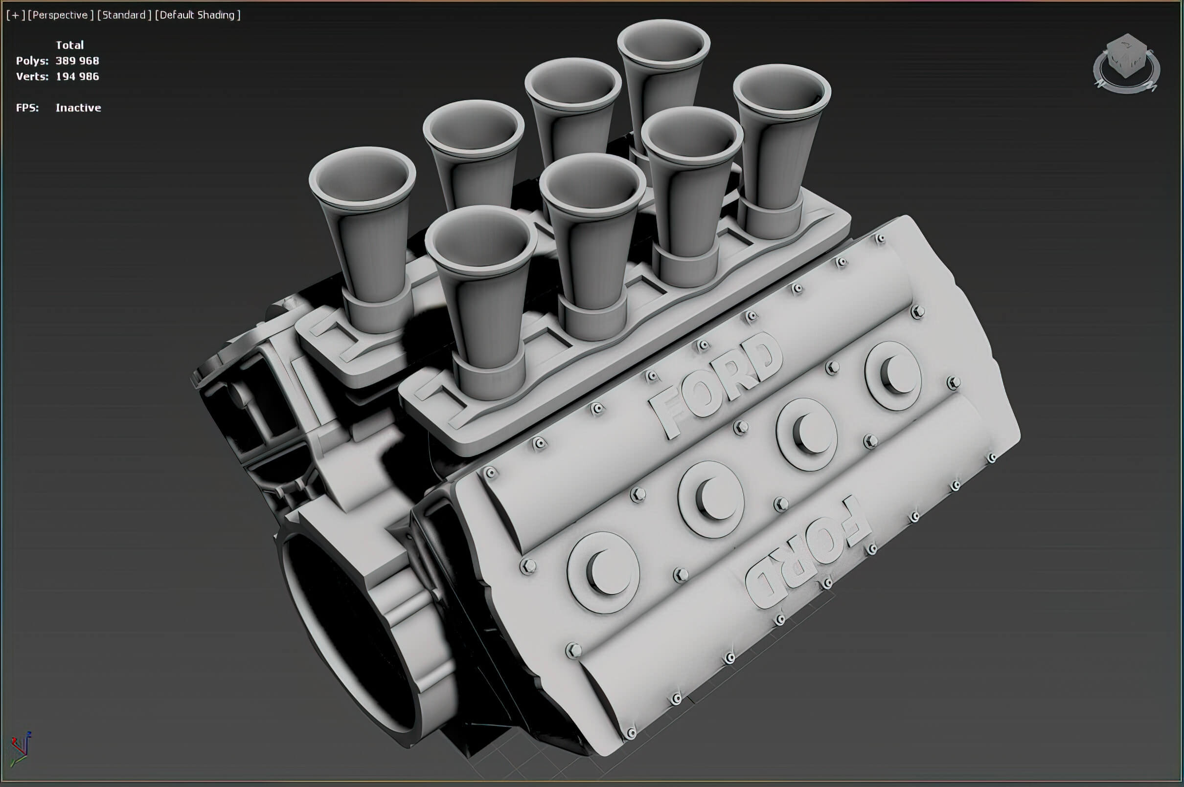 Cosworth V8 Engine 2 Lables Printable - 3D Model by bayazoff