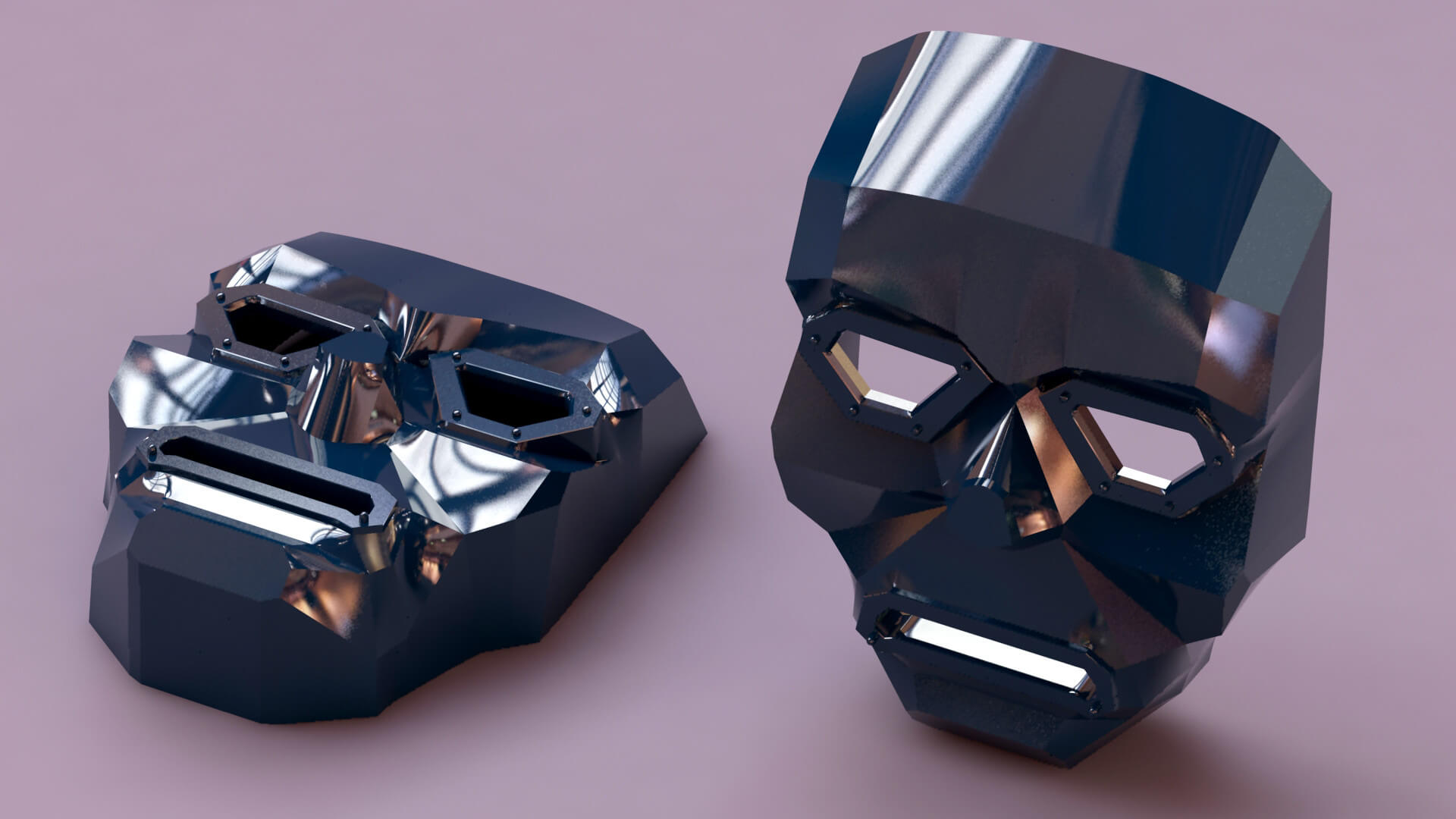 Doom Mask 02 - 3D Model by bayazoff