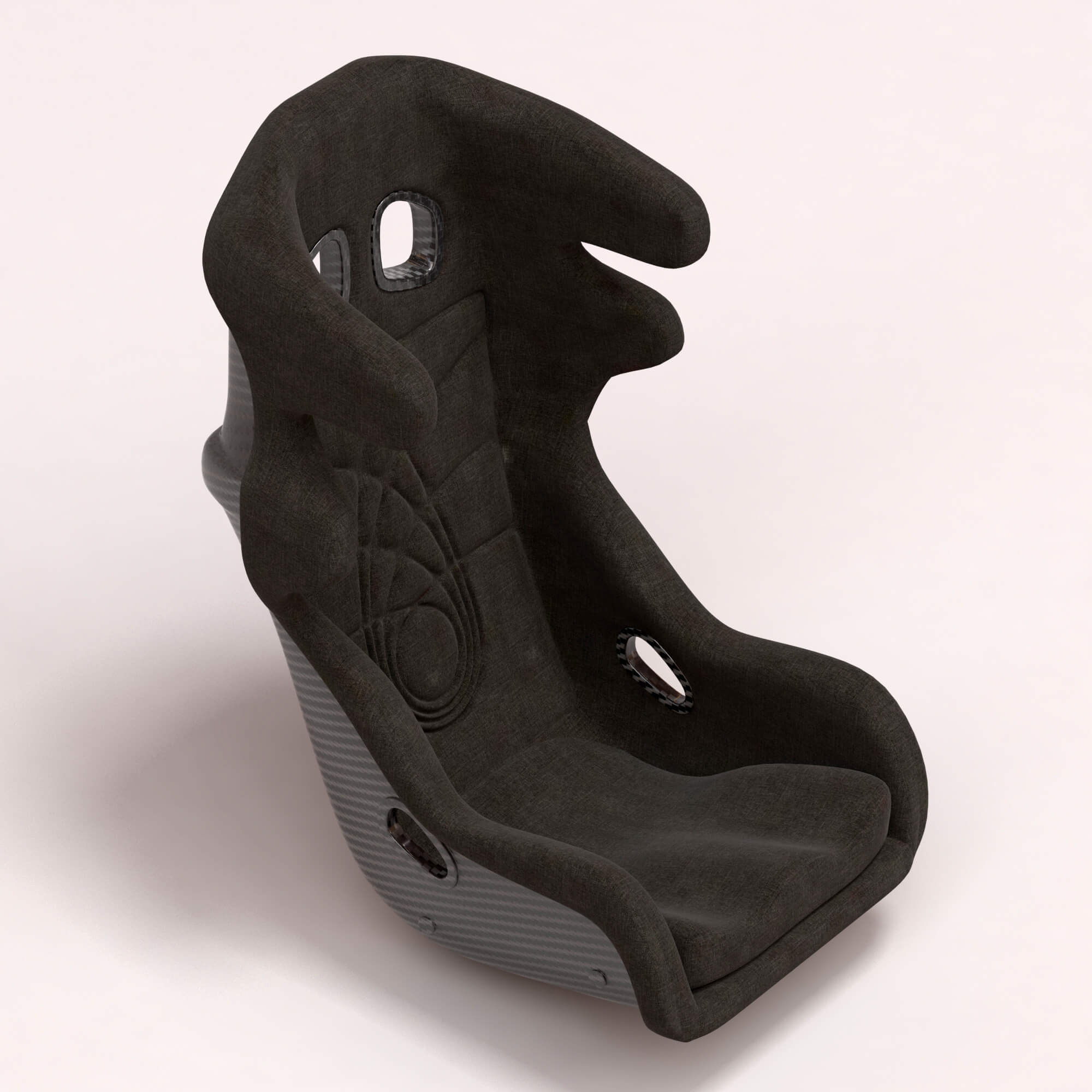 Drift Car Interior Kit 02 Hand Brakes Switches Seat - 3D Model by bayazoff