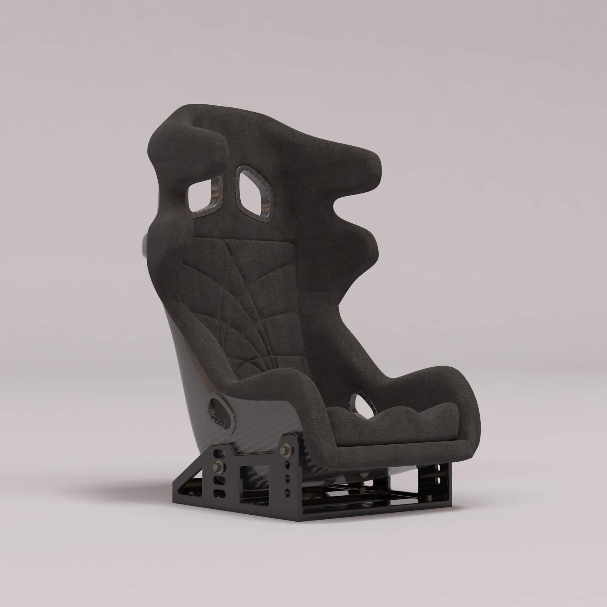 Drift Car Interior Kit 02 Hand Brakes Switches Seat - 3D Model by bayazoff