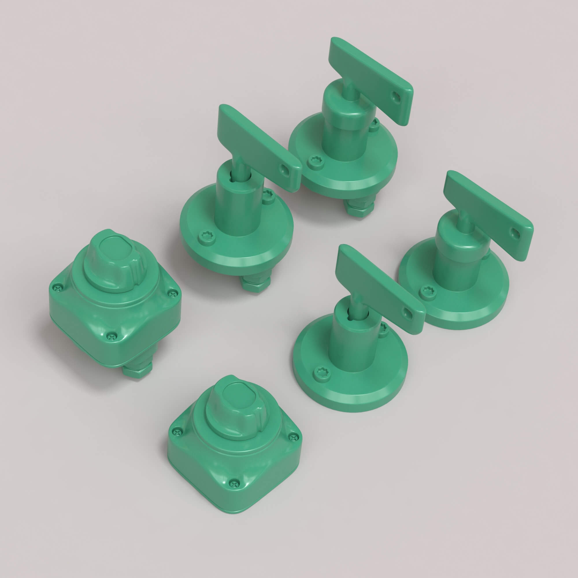 Drift Car Interior Kit 02 Hand Brakes Switches Seat - 3D Model by bayazoff