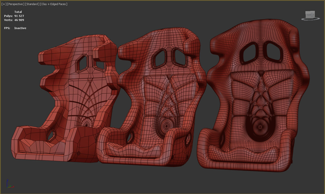 Drift Car Interior Kit 02 Hand Brakes Switches Seat - 3D Model by bayazoff