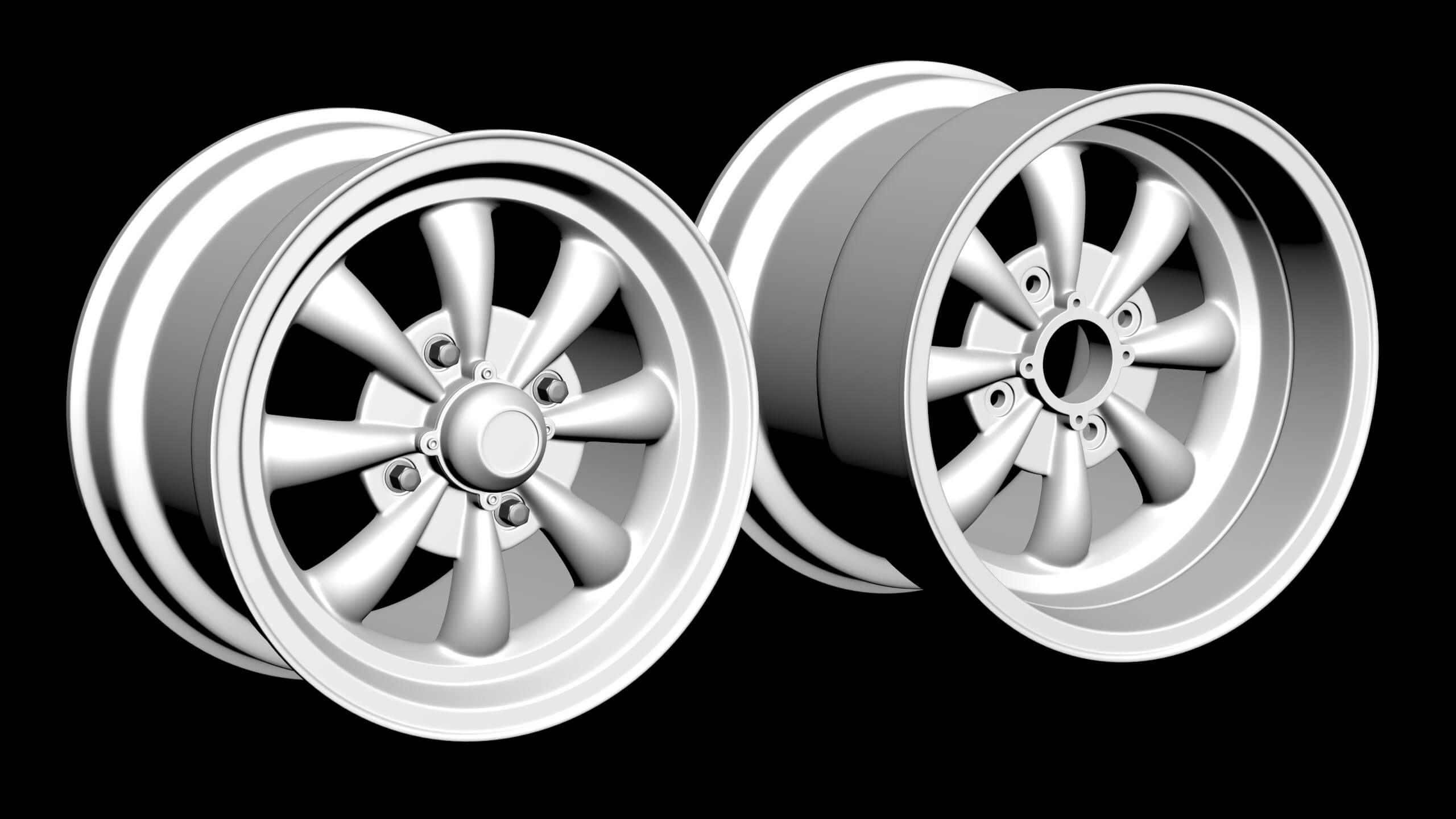 Empi GT 8 Spoke Rim - 3D Model by bayazoff