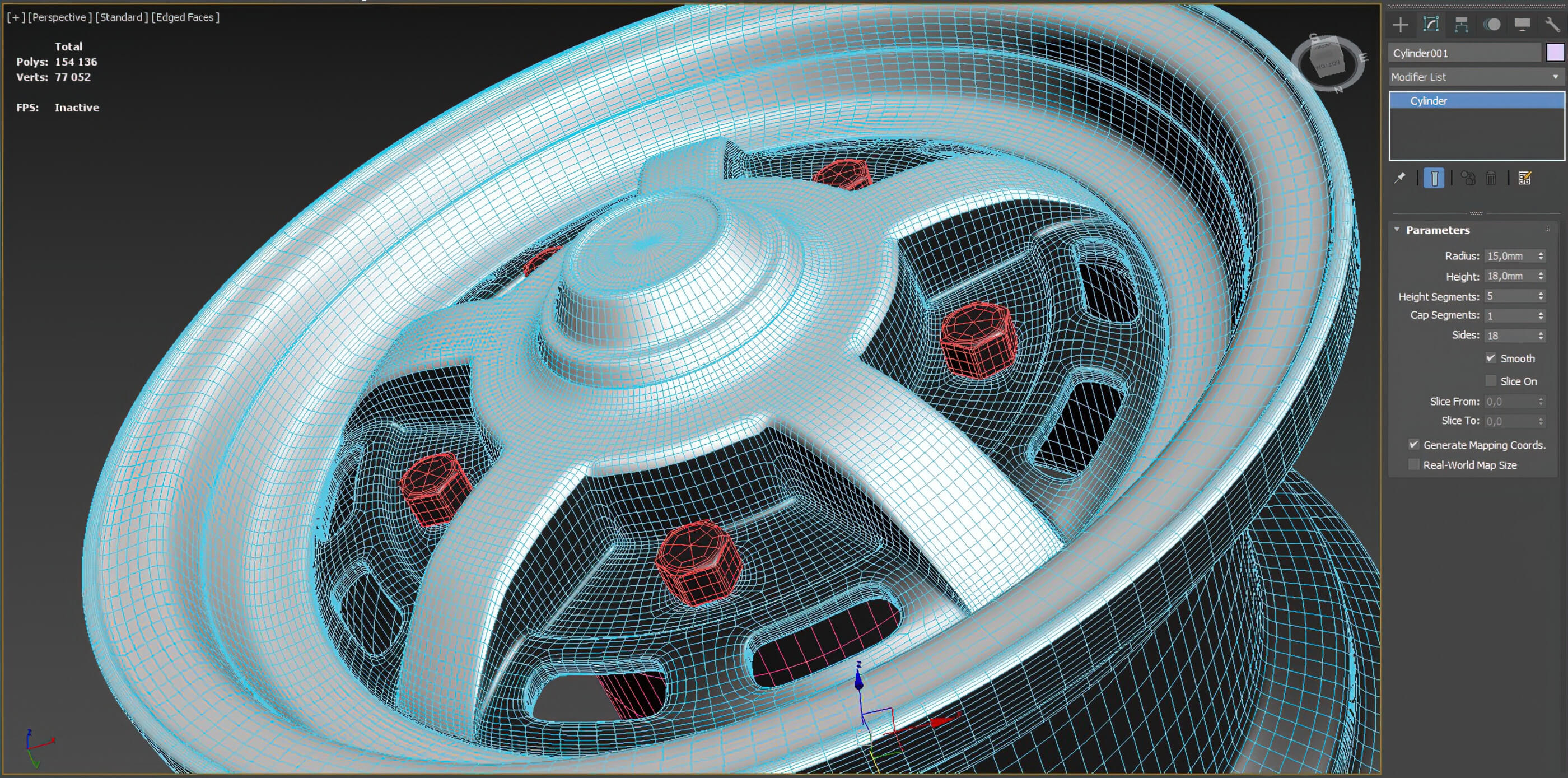 Empi Sprint Star 5Spoke Rim - 3D Model by bayazoff
