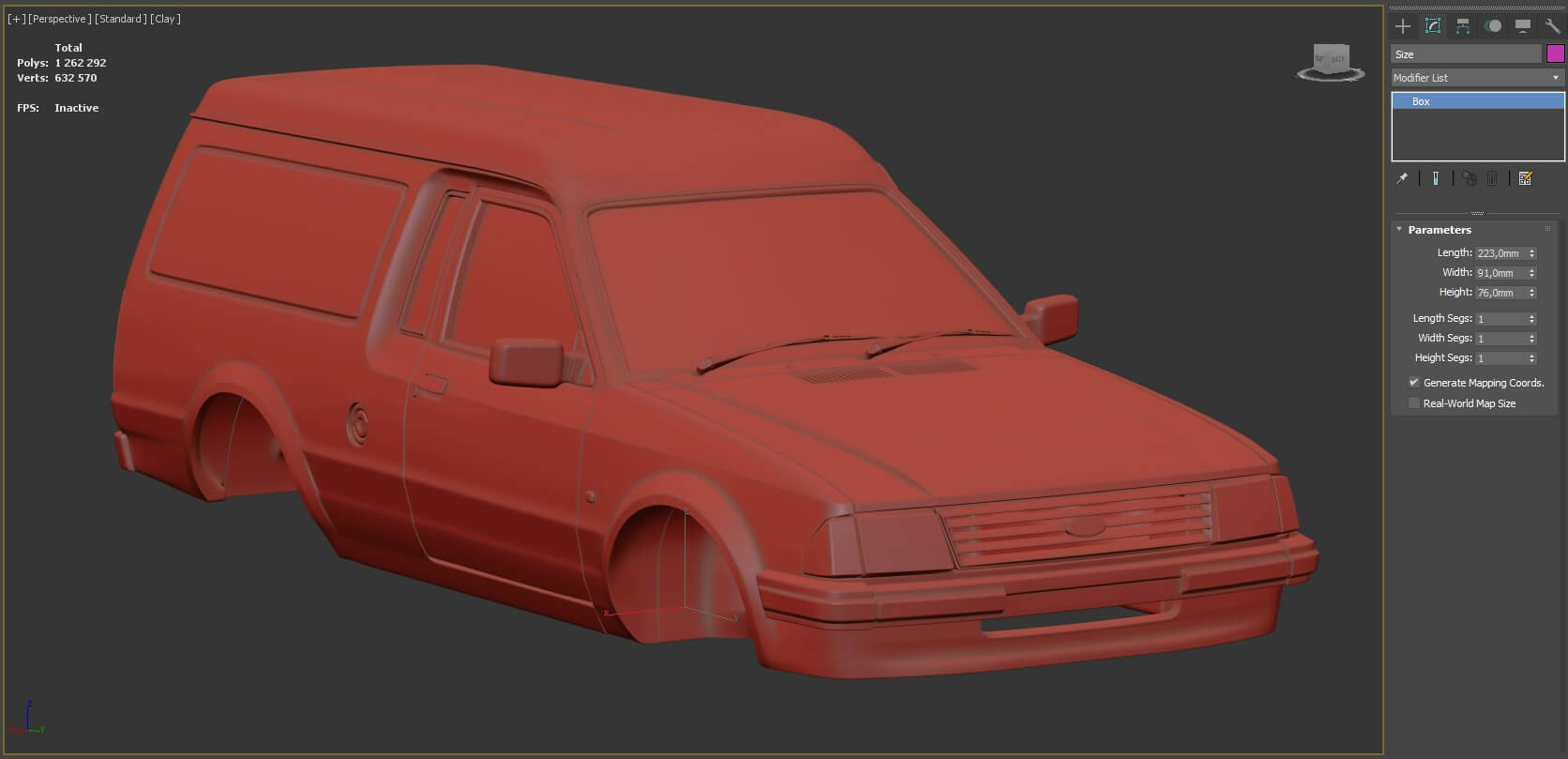 Escort 3rd Gen Van Shell Kit - 3D Model by bayazoff