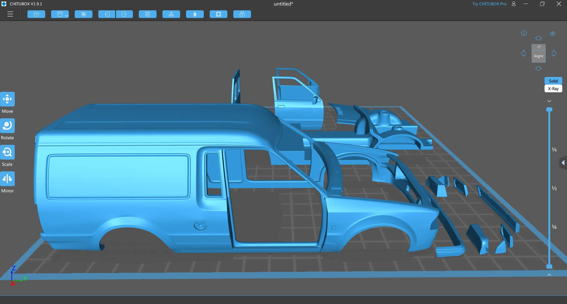 Escort 3rd Gen Van Shell Kit - 3D Model by bayazoff