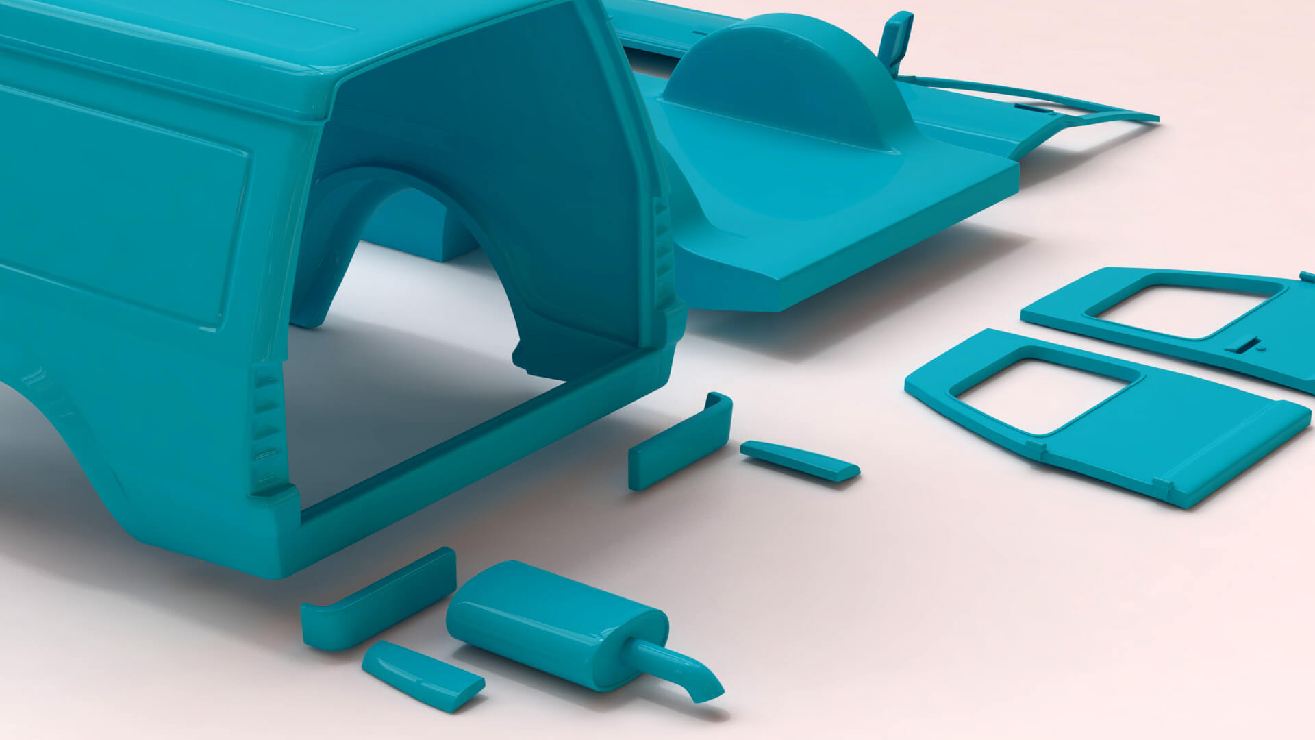 Escort 4Thgen Van Shell Print Kit - 3D Model by bayazoff