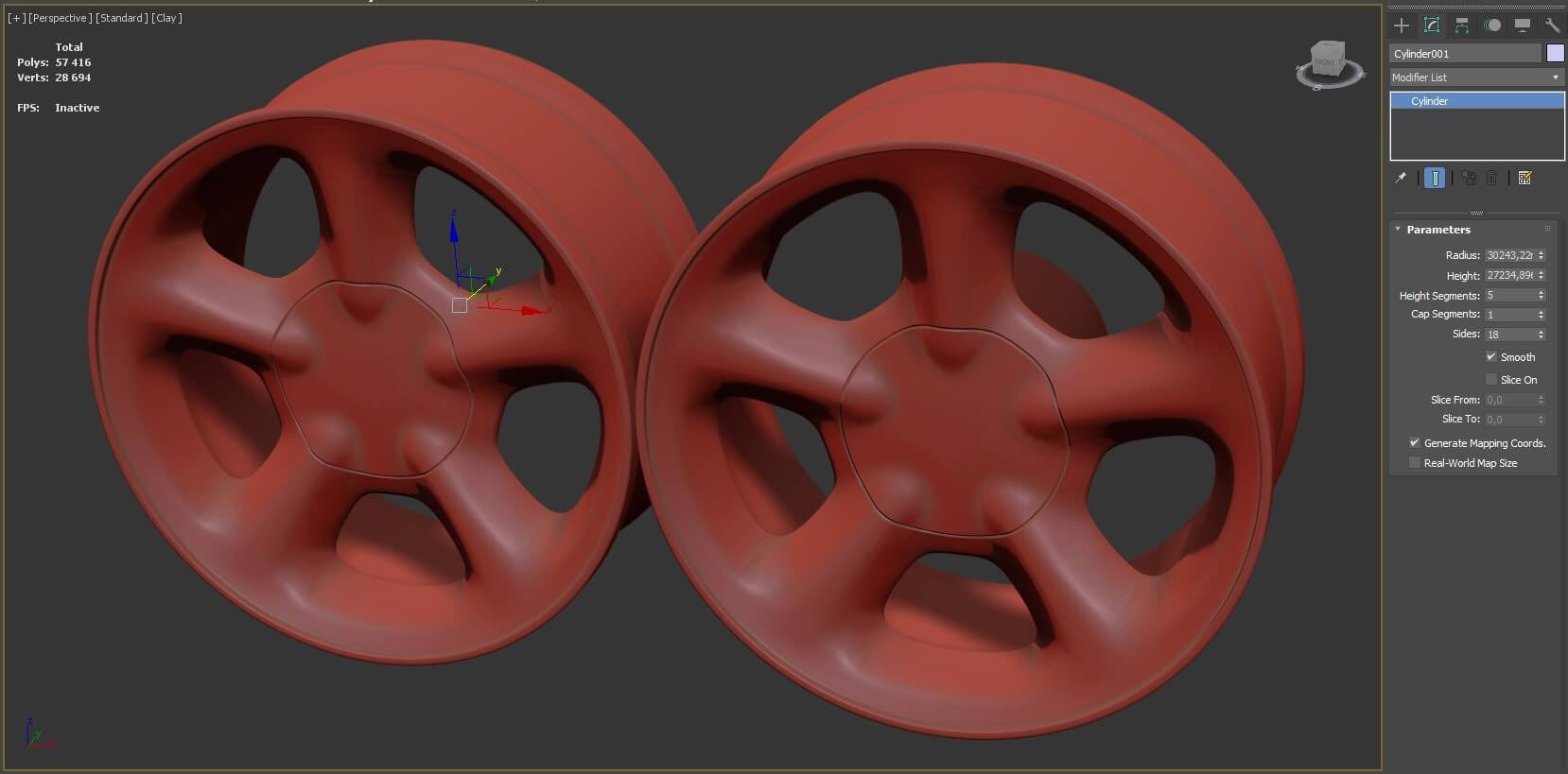 Escort Cosworth Printable Rim - 3D Model by bayazoff