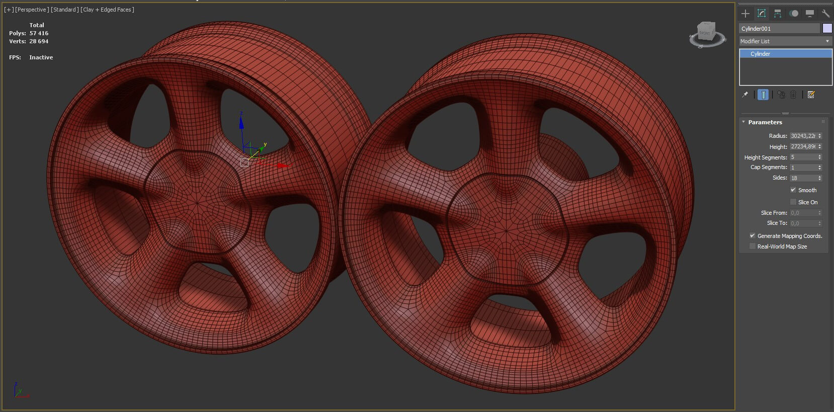 Escort Cosworth Printable Rim - 3D Model by bayazoff