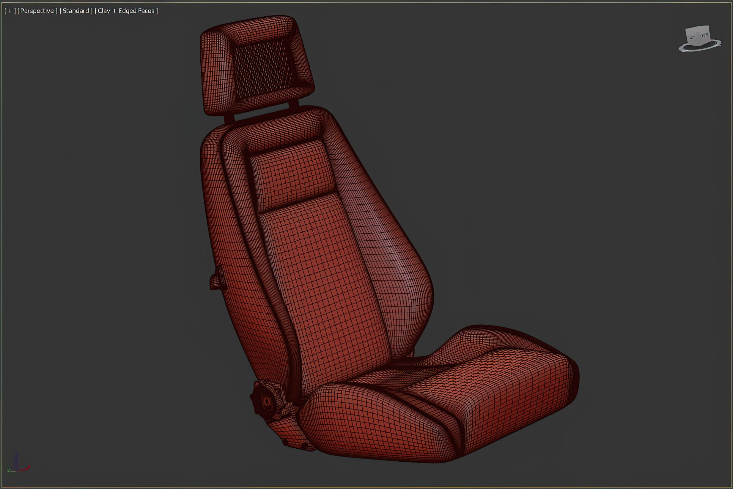 Escort Fishnet Front Seat Prntable - 3D Print Model by bayazoff