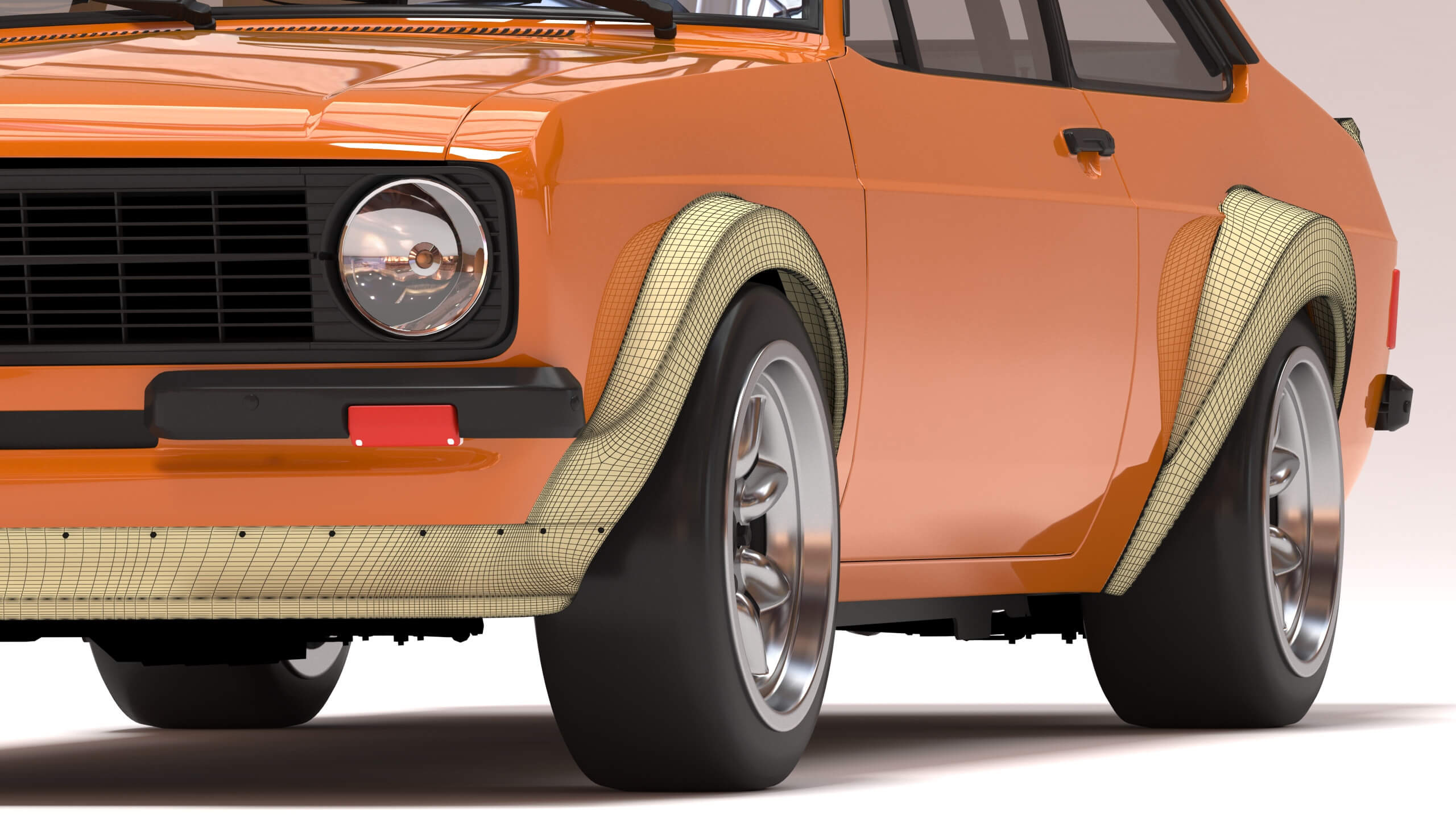 Escort MK2 Monte Carlo Fenders Kit - 3D Model by bayazoff