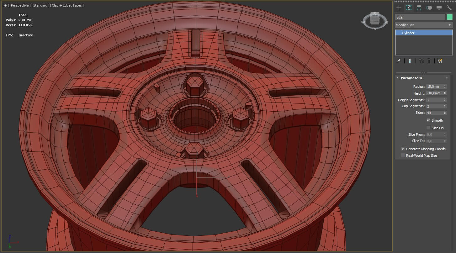 Escort MK5 Rs2000 Wheel Printable - 3D Print Model by bayazoff