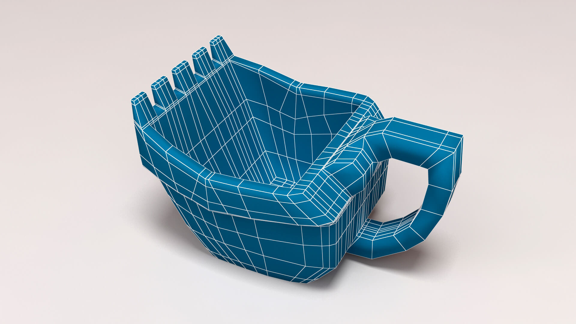 Excavator Cup - Free 3D Model by bayazoff